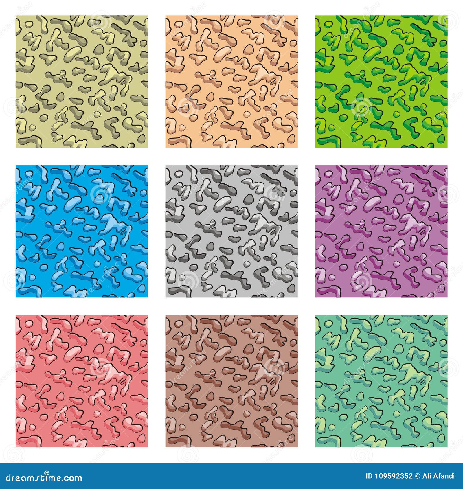 Tile Set Platform for Creating Game Stock Vector - Illustration of ...