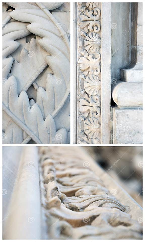 Patterns from the Stucco from the Duomo Square in Milan Stock Image ...