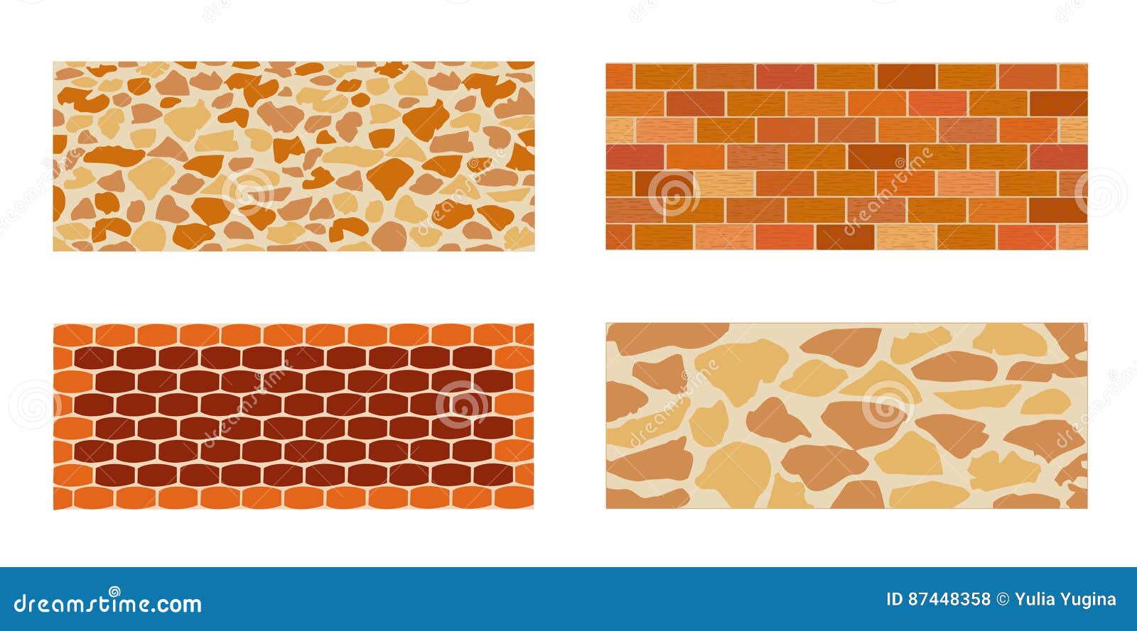 Big Set Of Different Paving Elements For Landsape Design,plan,maps ...