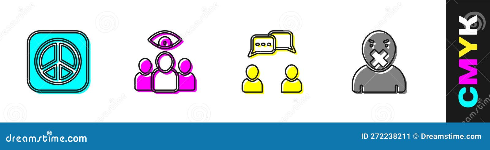 Set Spy, Agent, Freedom Of Speech, Shield, Speaker, Ball On Chain ...