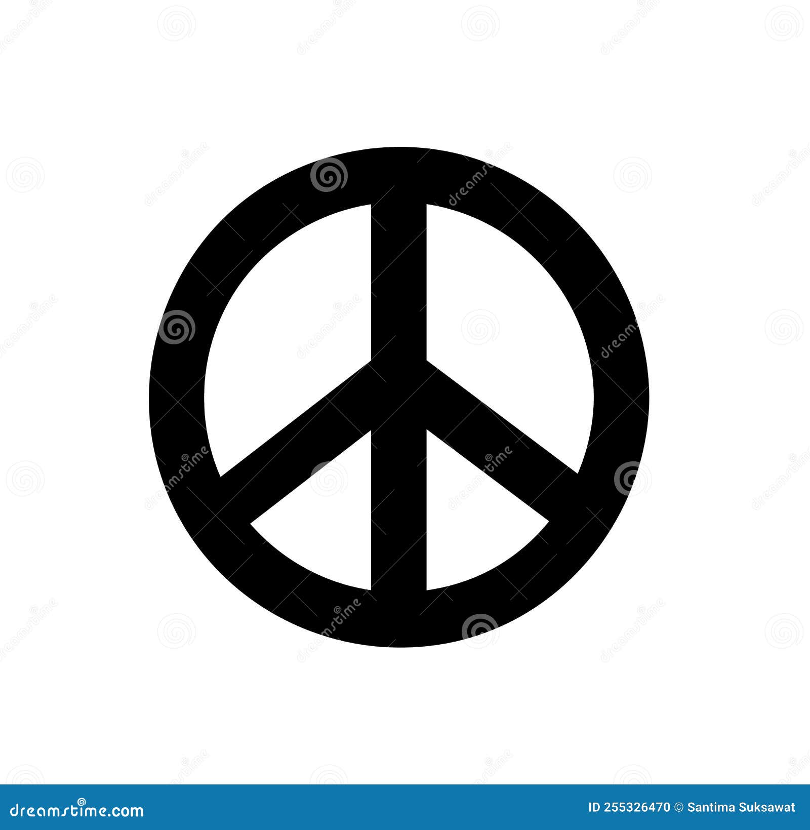 Peace Symbol. Vector Illustration Stock Vector - Illustration of peace ...