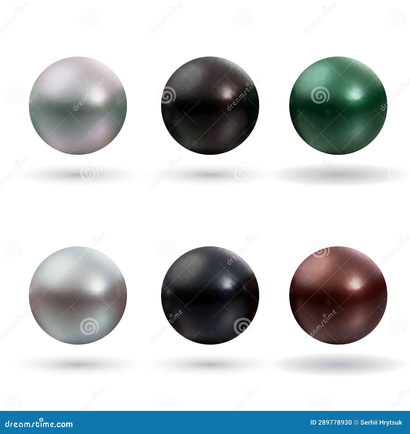 A Set of Pearls. Design Element. Decor Element. Eps 10 Stock ...