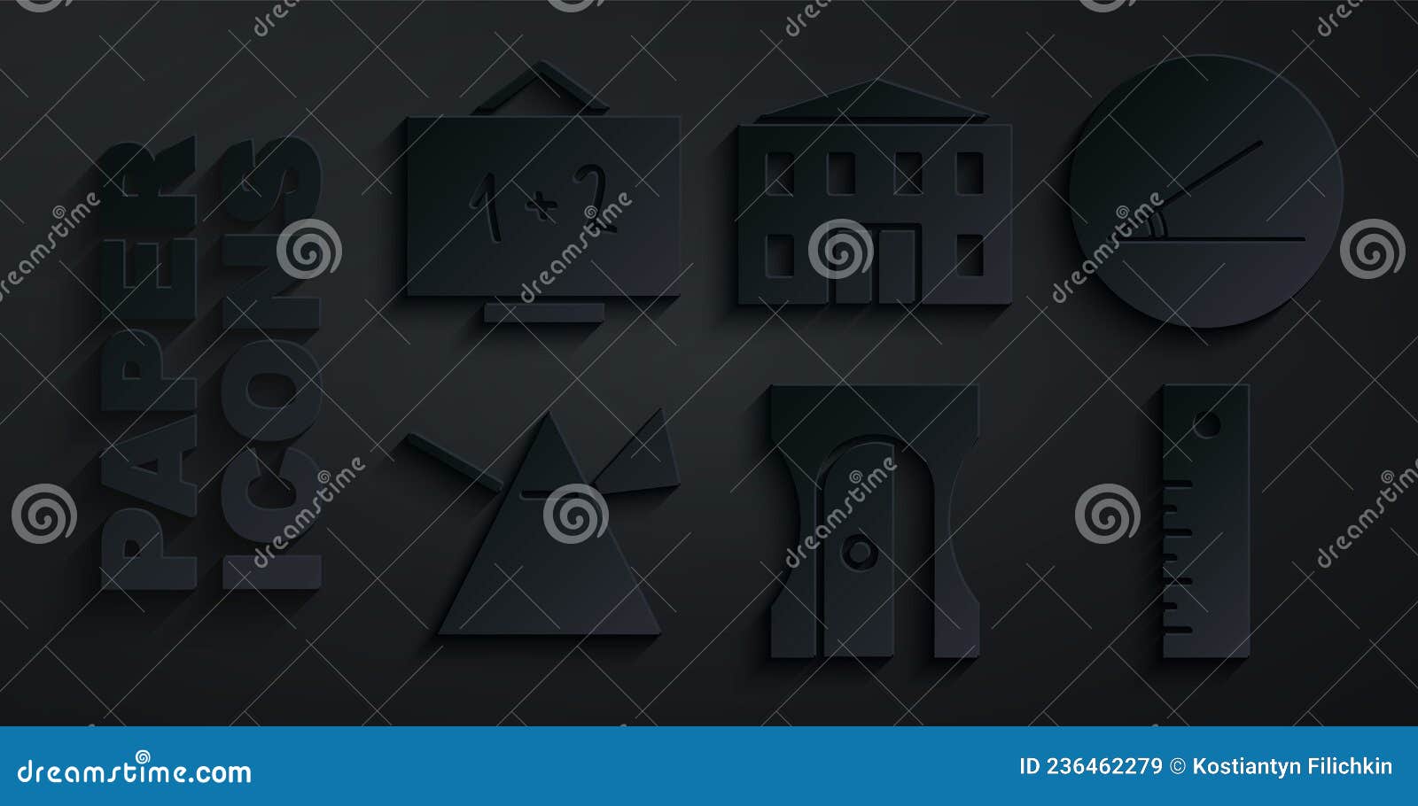 Set Pencil Sharpener, Acute Angle, Light Rays in Prism, Ruler, School ...