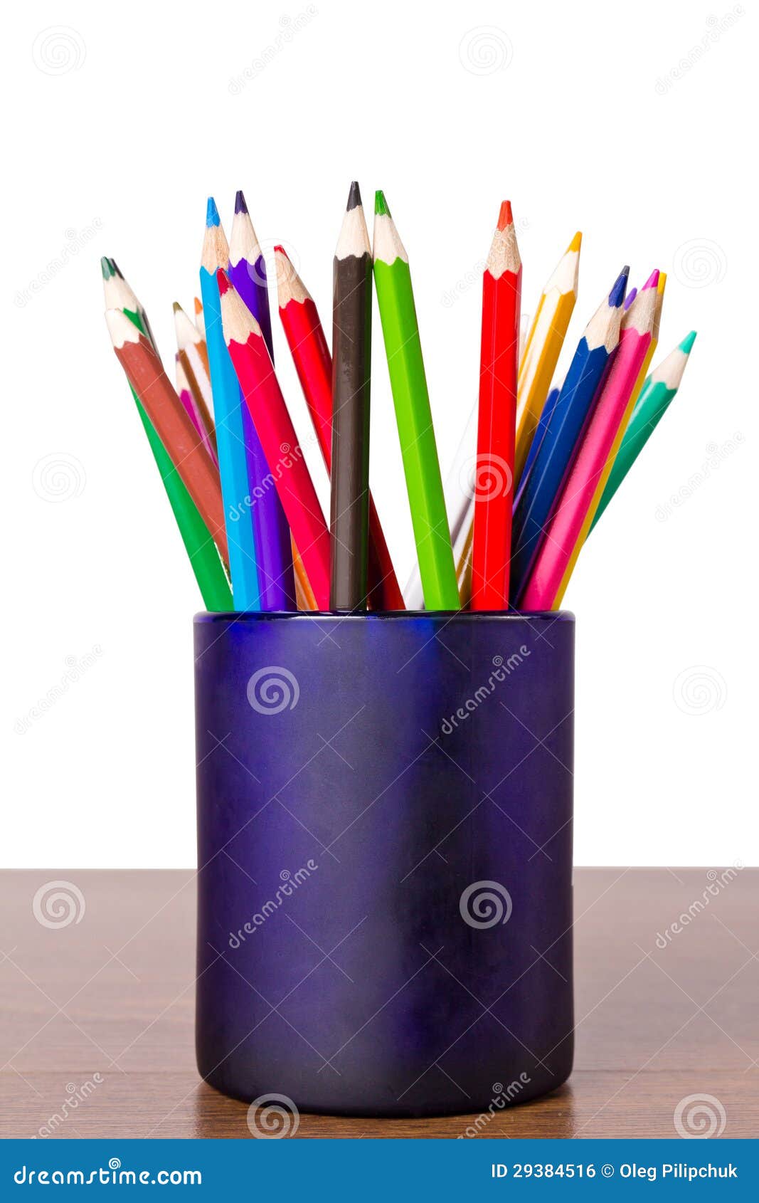 A Set of Pencils of Different Colors Stock Photo - Image of crayon ...