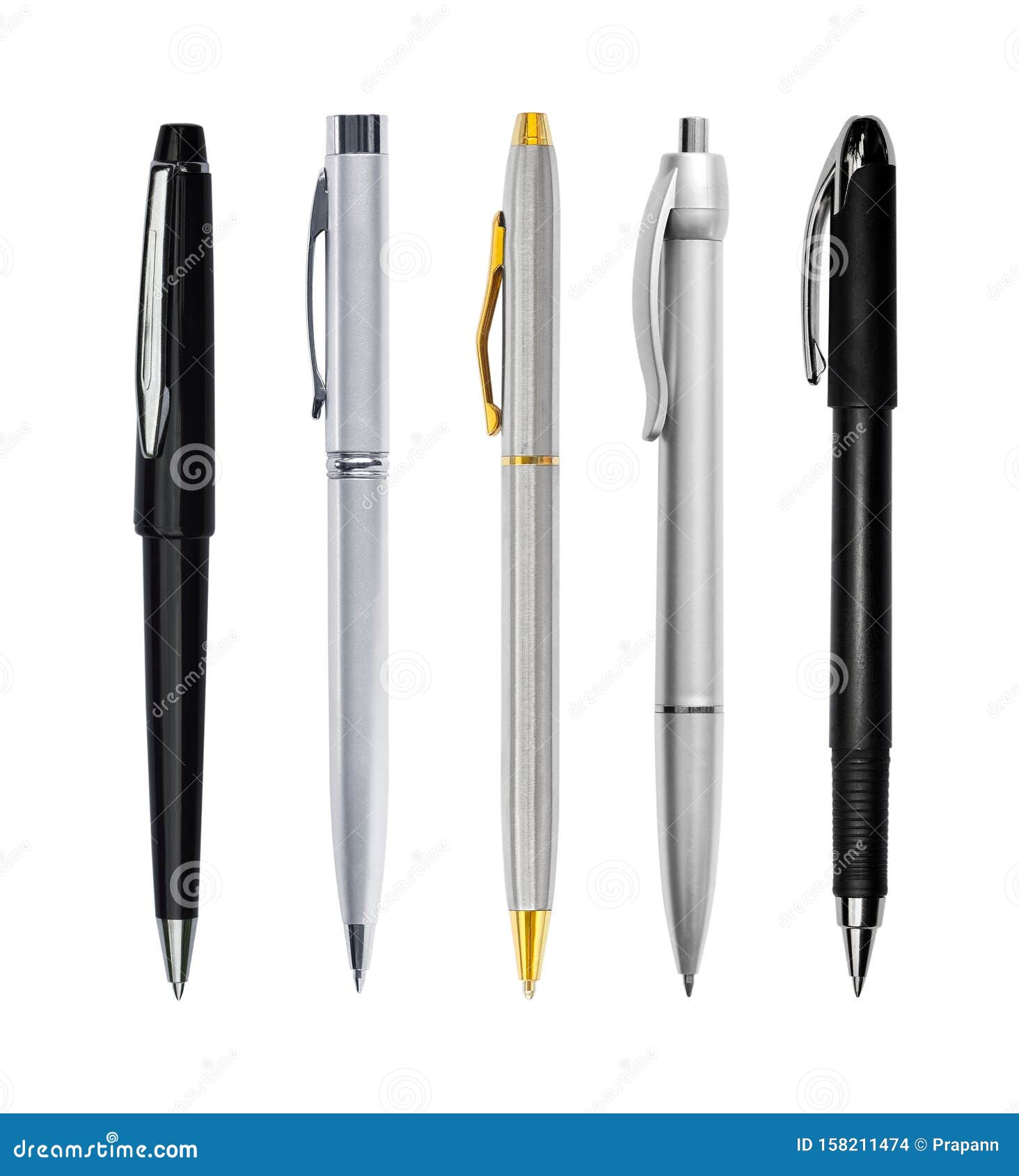 Set of the Pens Isolated on White Background Stock Photo - Image of ... Set of the Pens Isolated on White Background Stock Photo - Image of ...