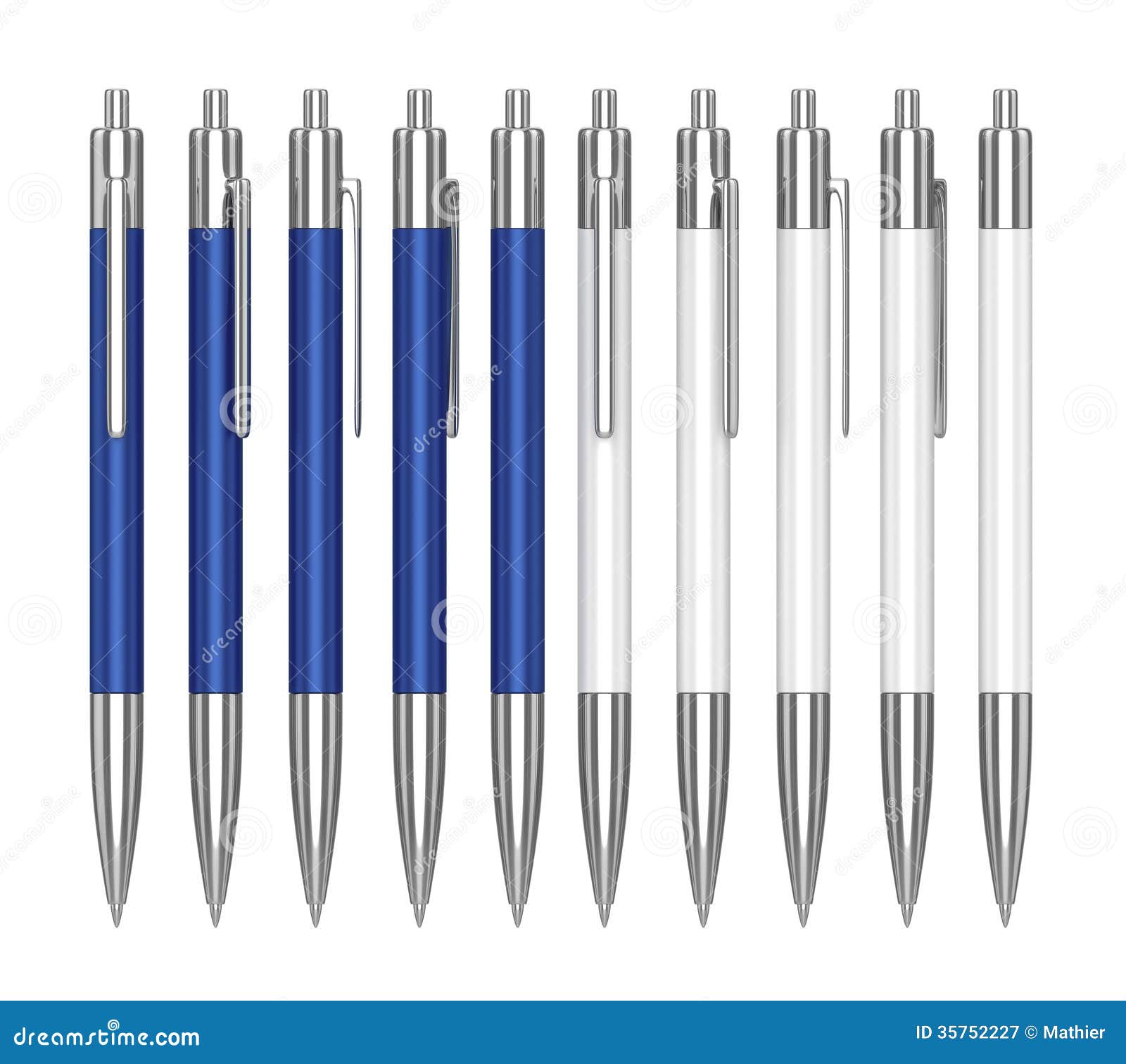 Set of Pens - Isolated stock image. Illustration of school - 35752227