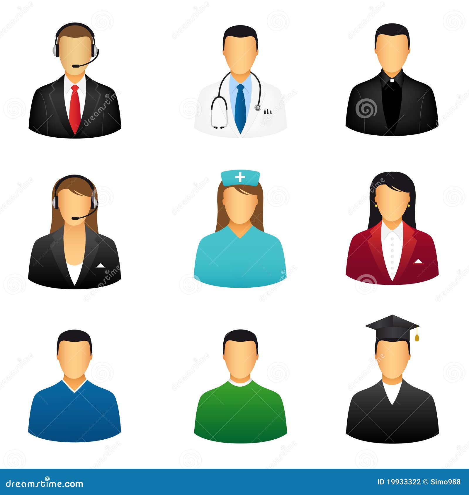 Set of people icons stock vector. Illustration of doctor - 19933322 Set of people icons stock vector. Illustration of doctor - 19933322