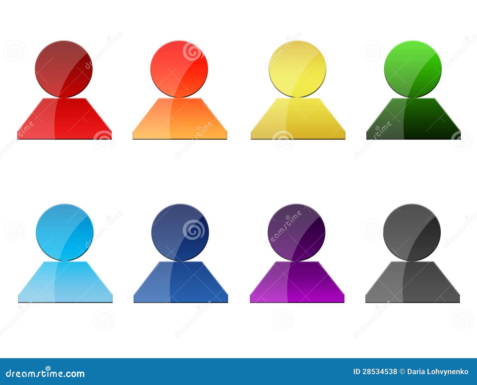 Set of People Icons stock vector. Illustration of characters - 28534538