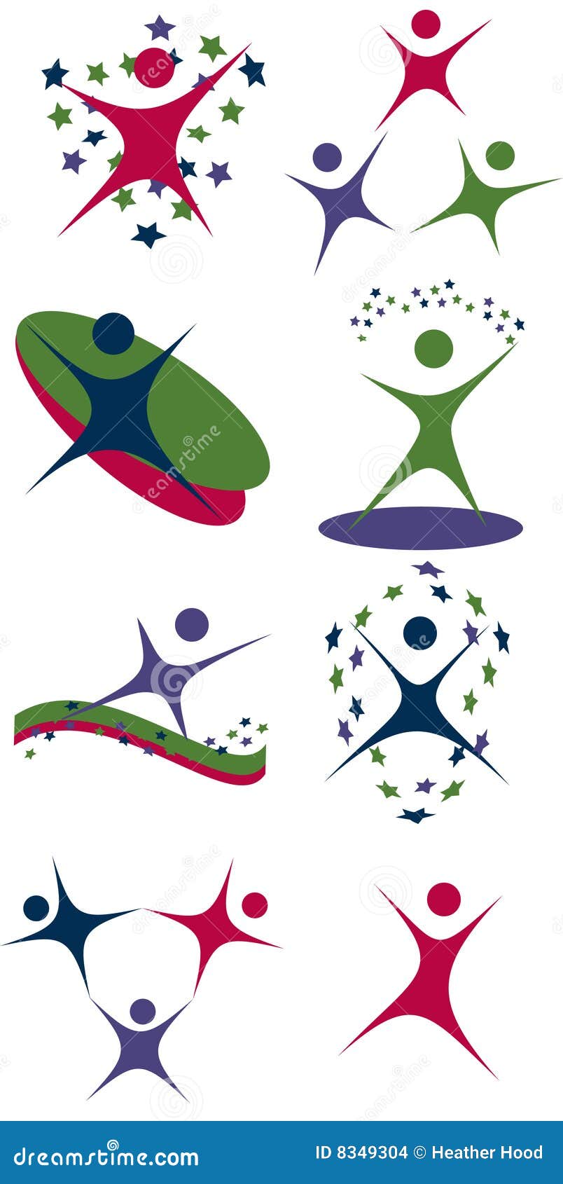 Set of people icons stock vector. Illustration of people - 8349304