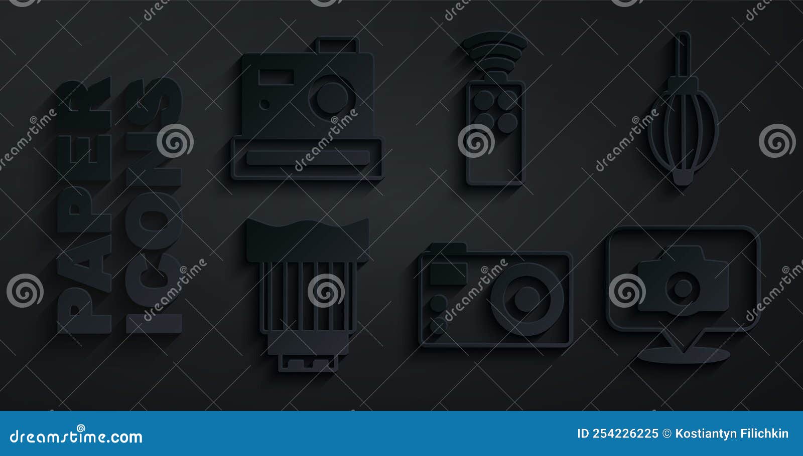 Set Photo Camera, Dust Blower, Camera Photo Lens, Remote Control for ...