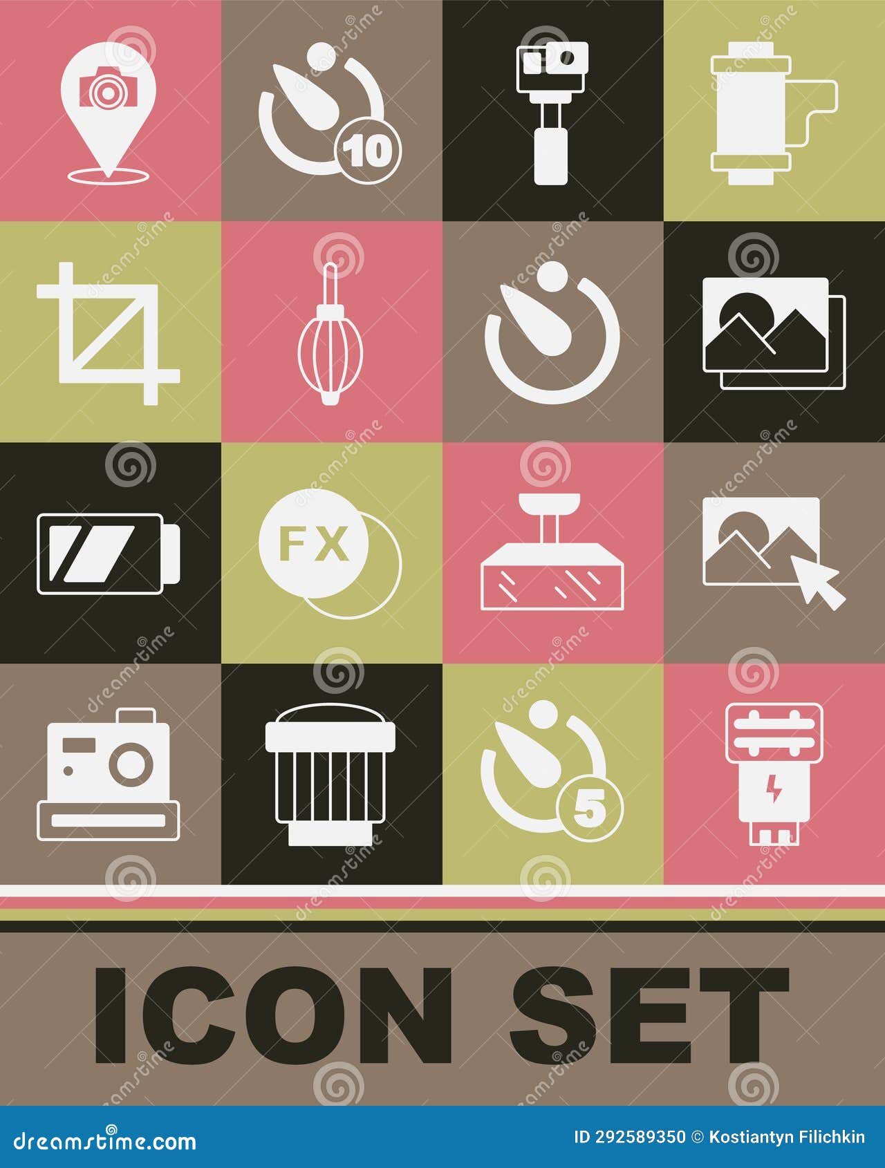 Set Photo Camera Flash, Retouching, Frame, Action, Dust Blower, Picture ...