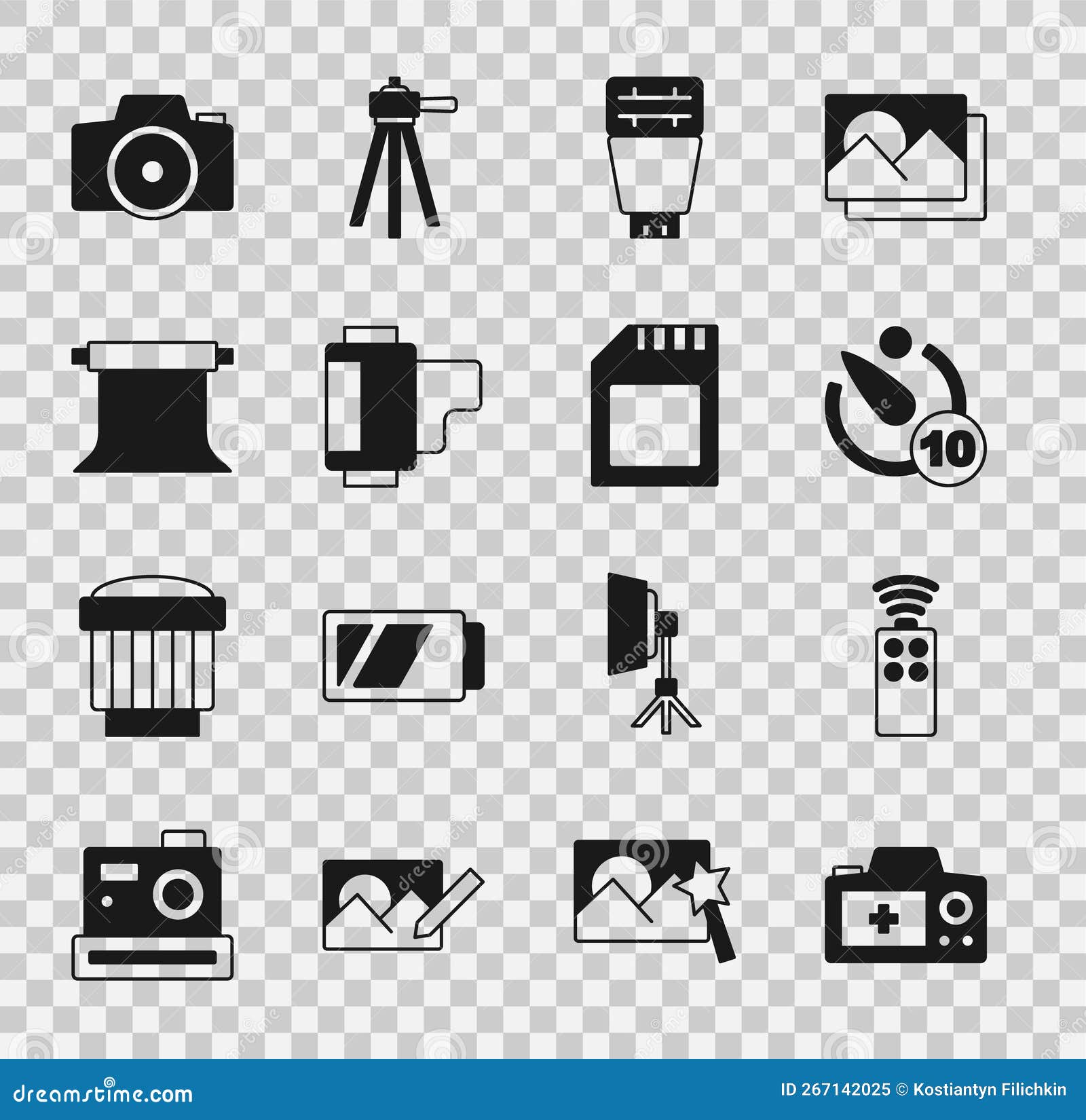 Set Photo Camera, Remote Control for, Camera Timer, Flash, Roll ...