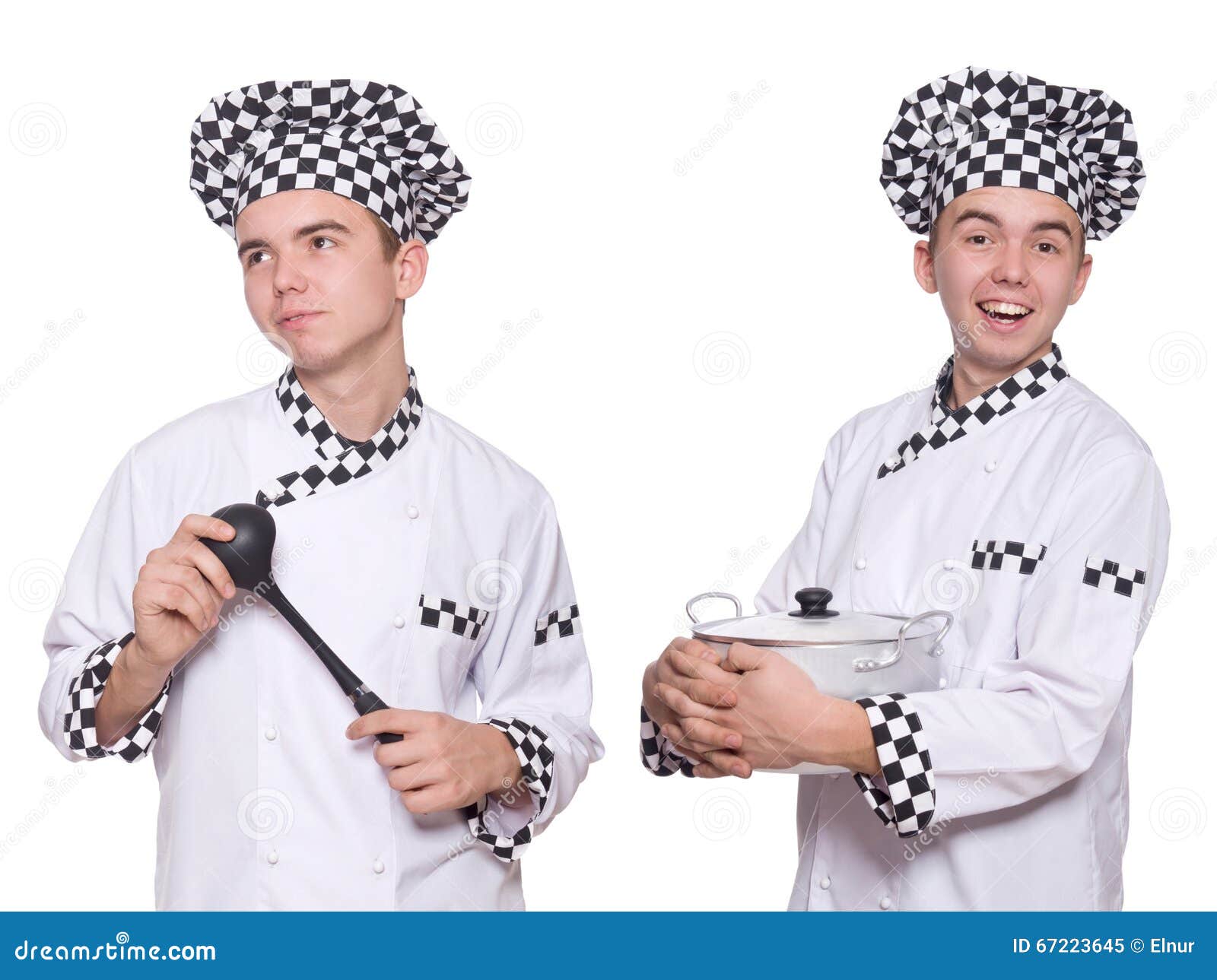 The Set of Photos with Funny Cook Stock Image - Image of composite ...