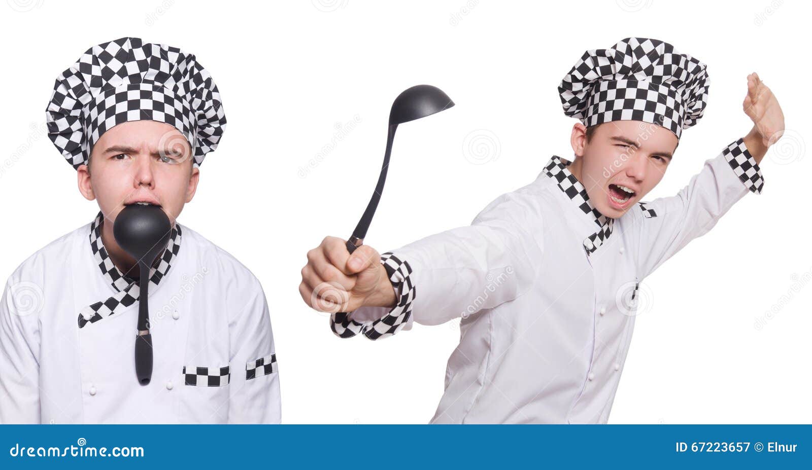 The Set of Photos with Funny Cook Stock Image - Image of male, humour ...