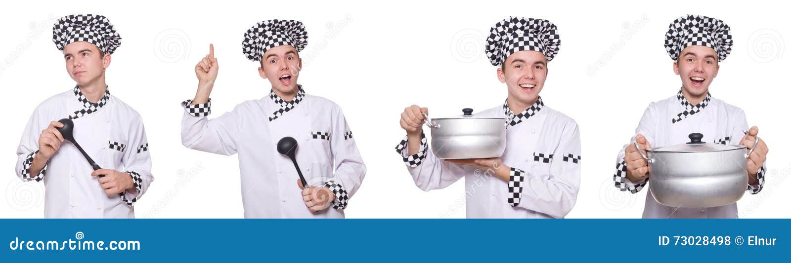 The Set of Photos with Funny Cook Stock Photo - Image of book, chef ...