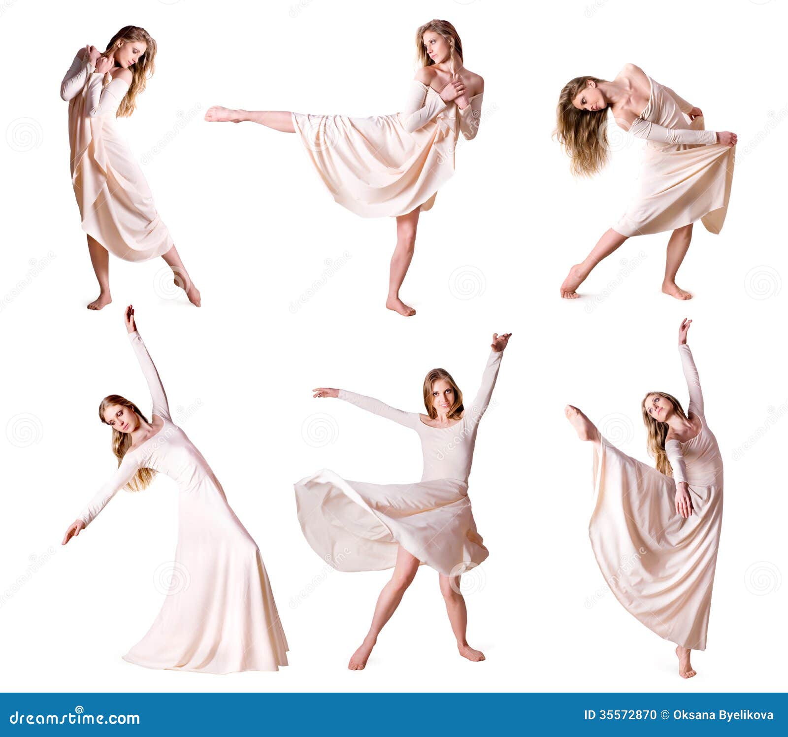 Set of Photos Modern Style Dancer Stock Photo - Image of collage ...
