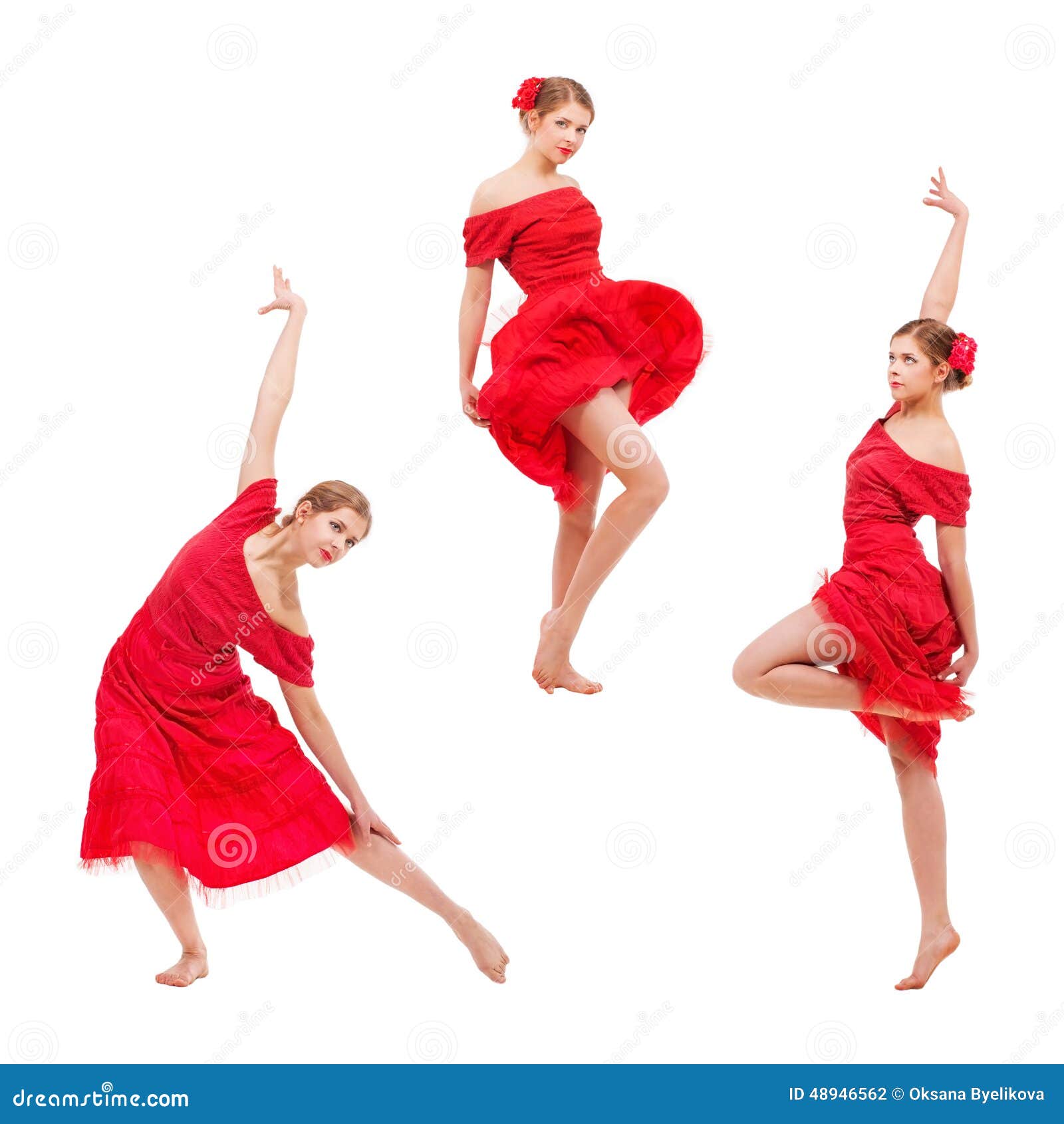 Set of Photos Modern Style Dancer Stock Photo - Image of cheerful ...