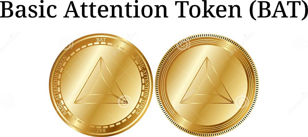 Set of Physical Golden Coin Basic Attention Token BAT, Digital ...