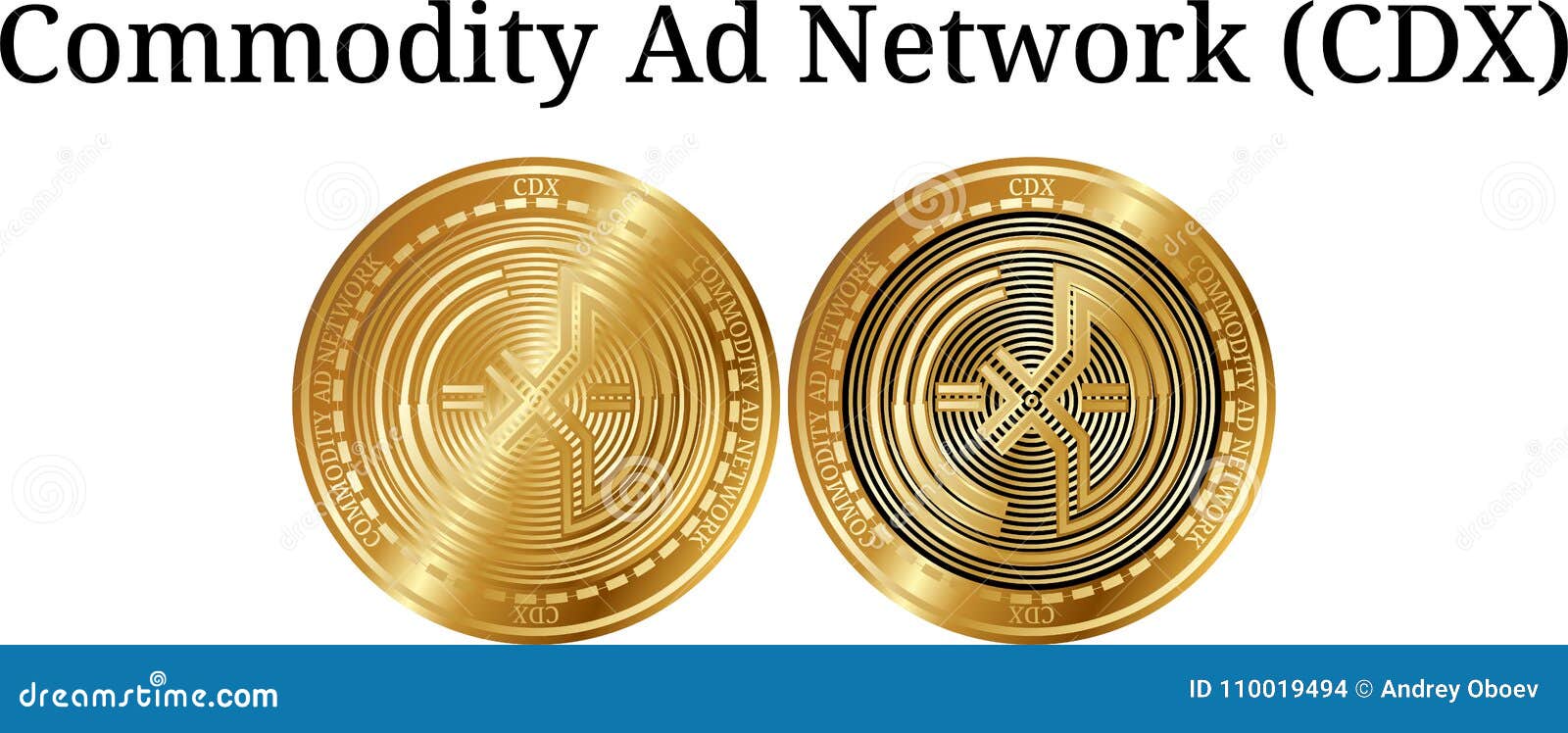Set of Physical Golden Coin Commodity Ad Network CDX, Digital ...