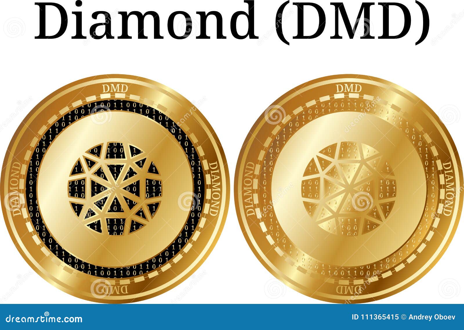 Set of Physical Golden Coin Diamond (DMD) Stock Illustration ... Set of Physical Golden Coin Diamond (DMD) Stock Illustration ...