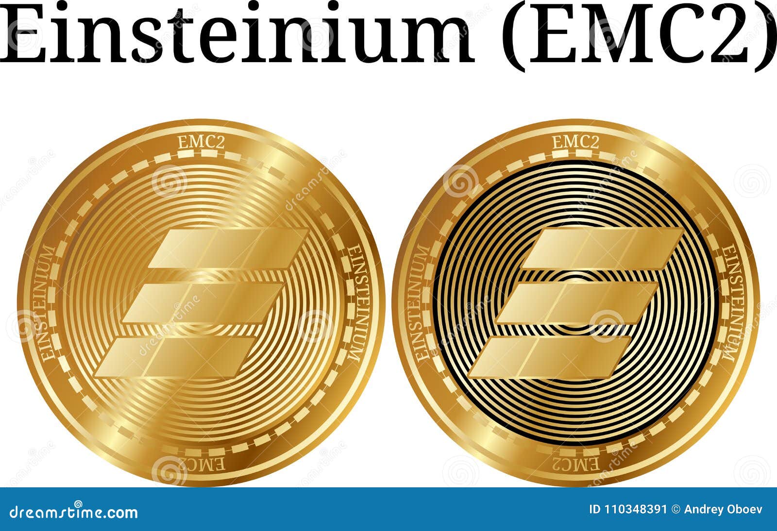 Vector Einsteinium EMC2 Logo | CartoonDealer.com #110694416