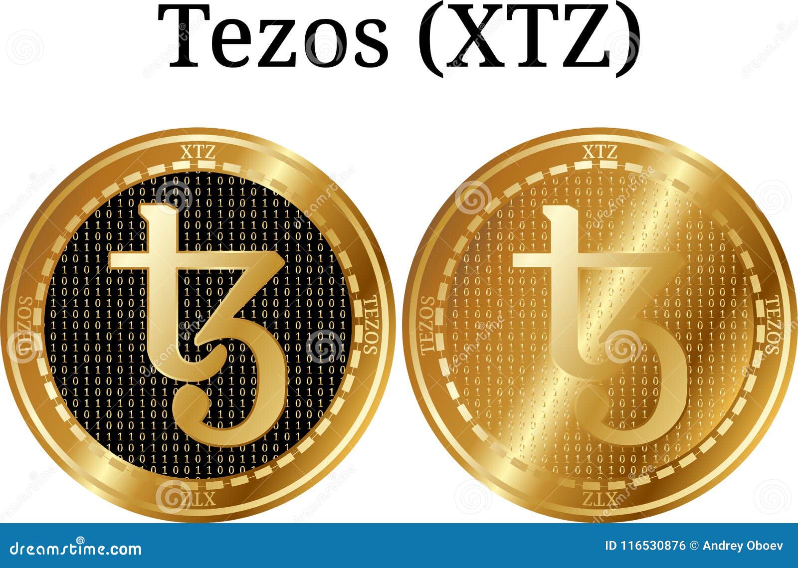 Set Of Physical Golden Coin Tezos XTZ Stock Vector - Illustration of ... Set Of Physical Golden Coin Tezos XTZ Stock Vector - Illustration of ...