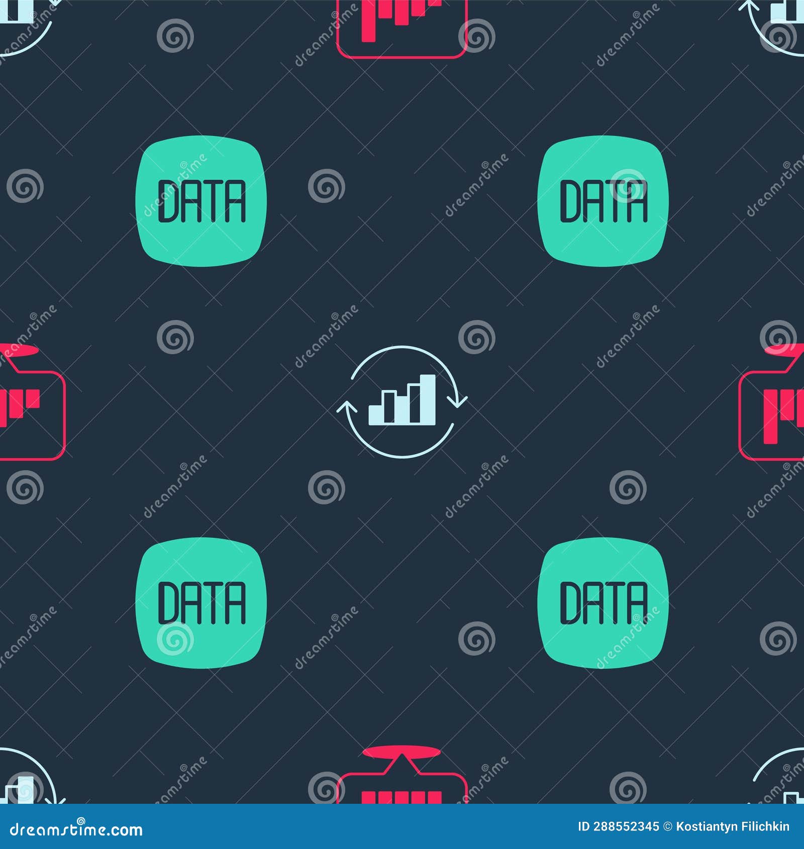 Set Pie Chart Infographic, and Data Analysis on Seamless Pattern ... Set Pie Chart Infographic, and Data Analysis on Seamless Pattern ...