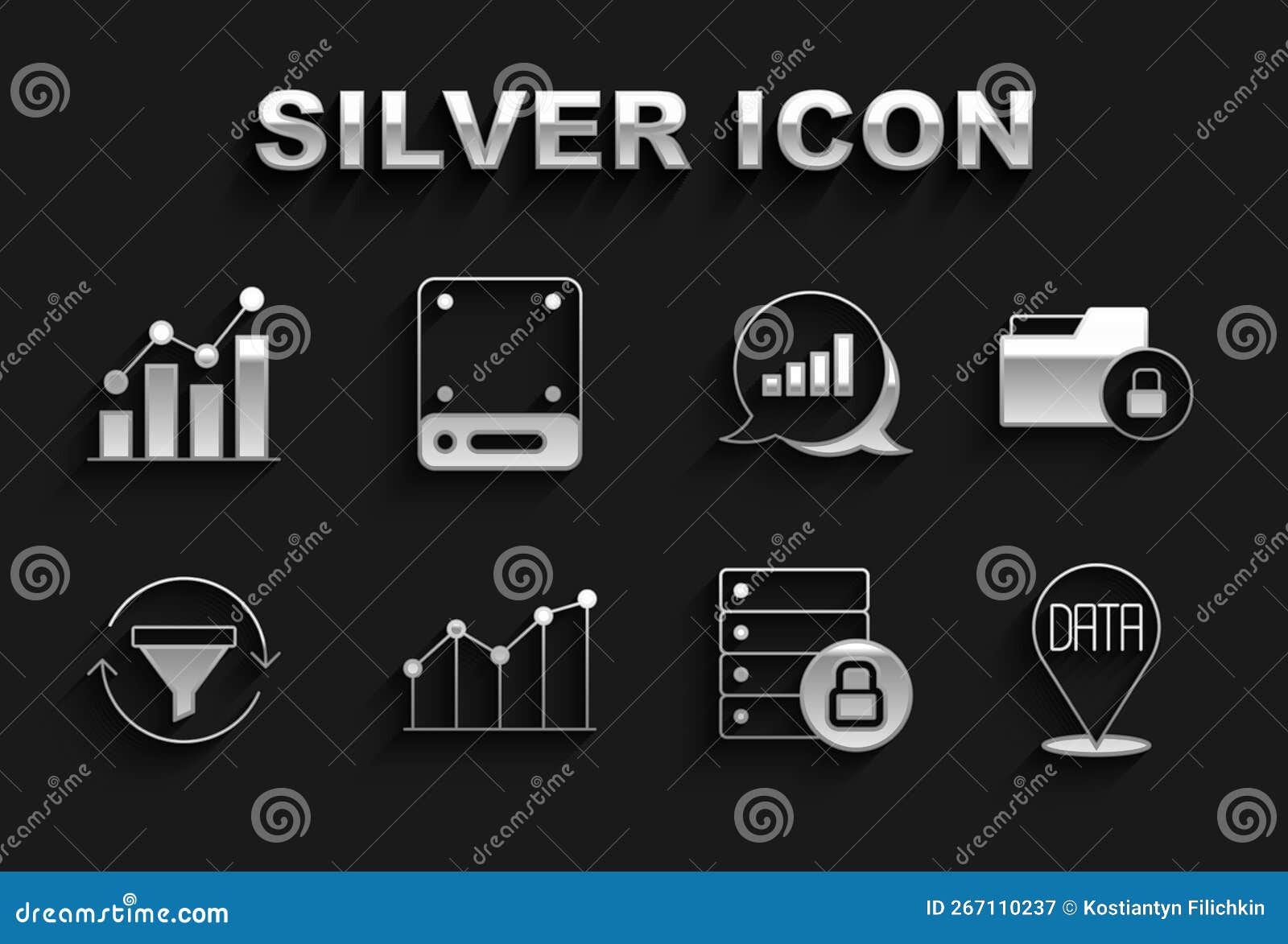Set Pie Chart Infographic, Folder and Lock, Data Analysis, Server ... Set Pie Chart Infographic, Folder and Lock, Data Analysis, Server ...