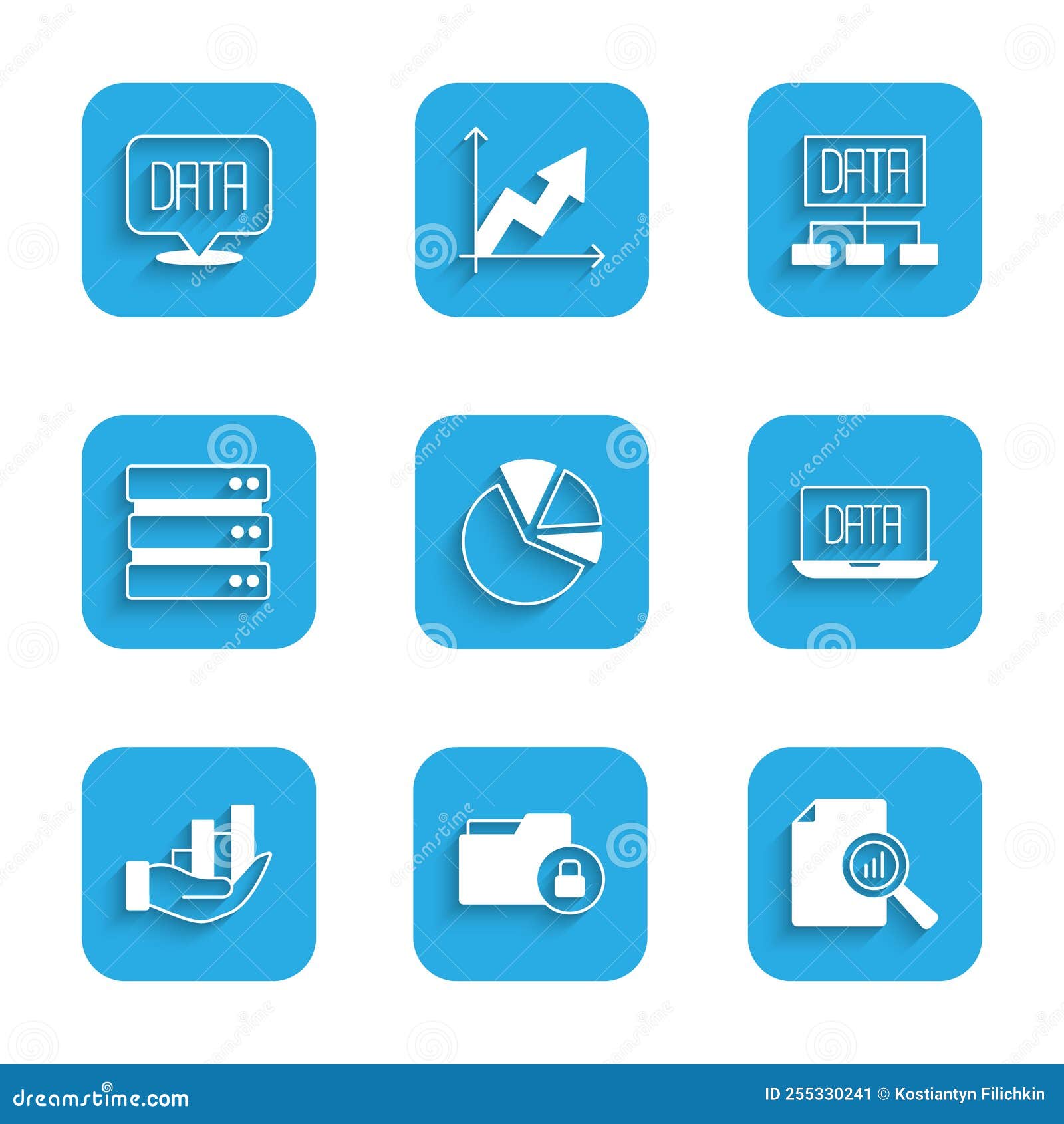 Set Pie Chart Infographic, Folder and Lock, Document with, Data ... Set Pie Chart Infographic, Folder and Lock, Document with, Data ...