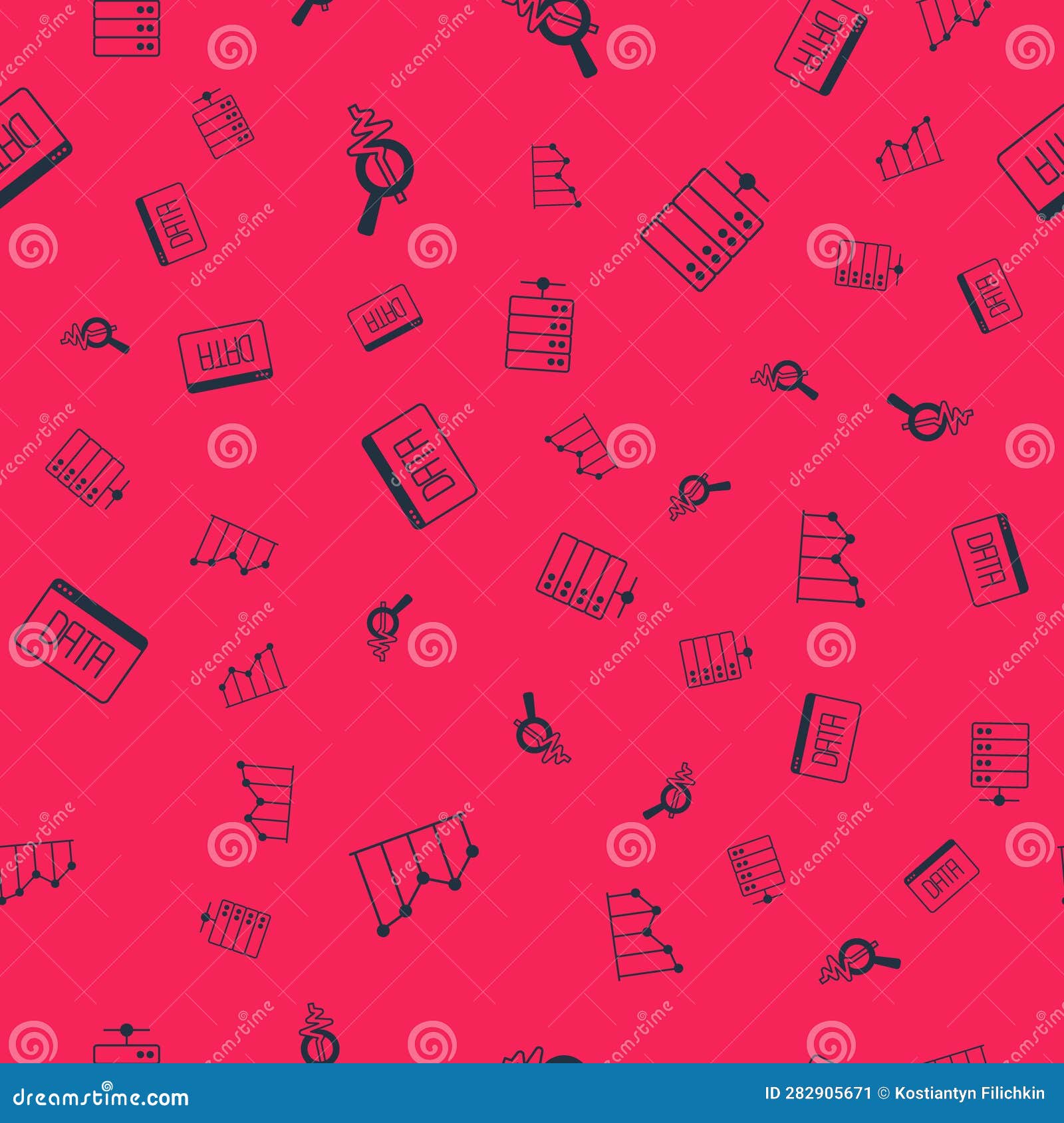Set Pie Chart Infographic, Search Data Analysis, Data and Server on ...