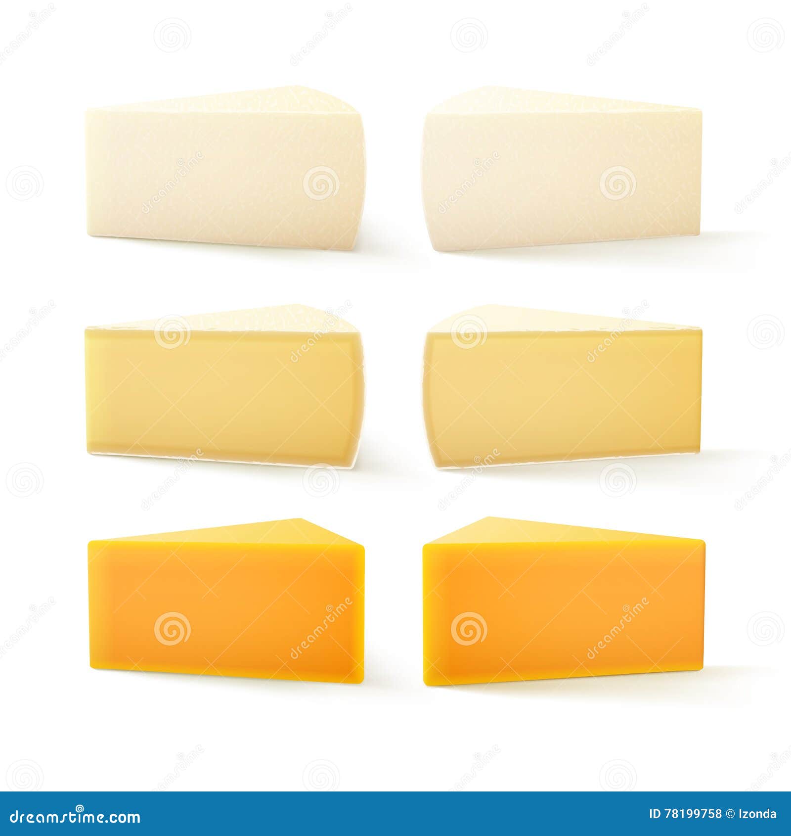 Pieces Of Swiss, Italian Or Dutch Hard Cheese. Triangular Lump Block Of ...
