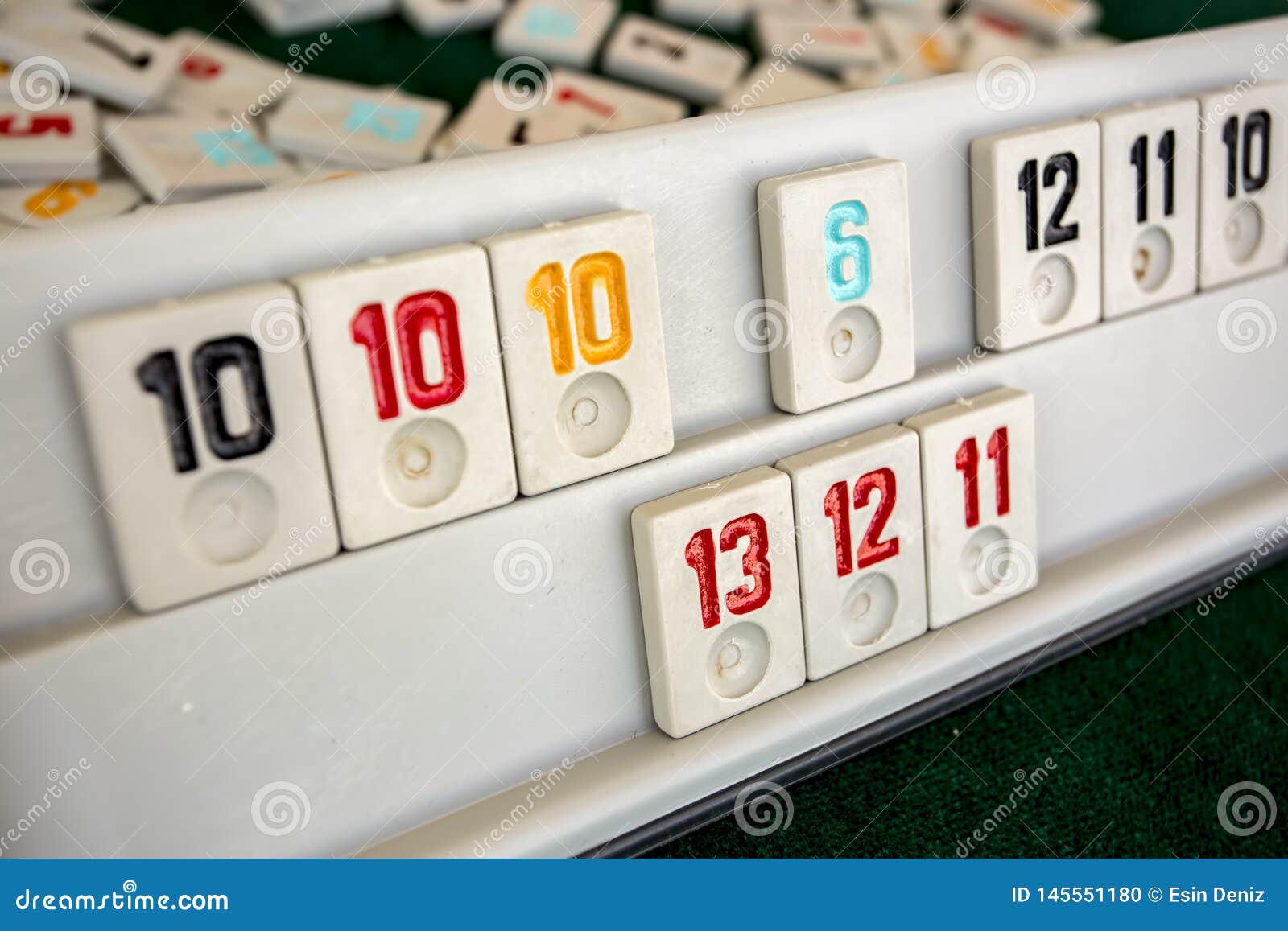 Set of Pieces of a Tabletop Game Called Okey Played Thought Turkey ...