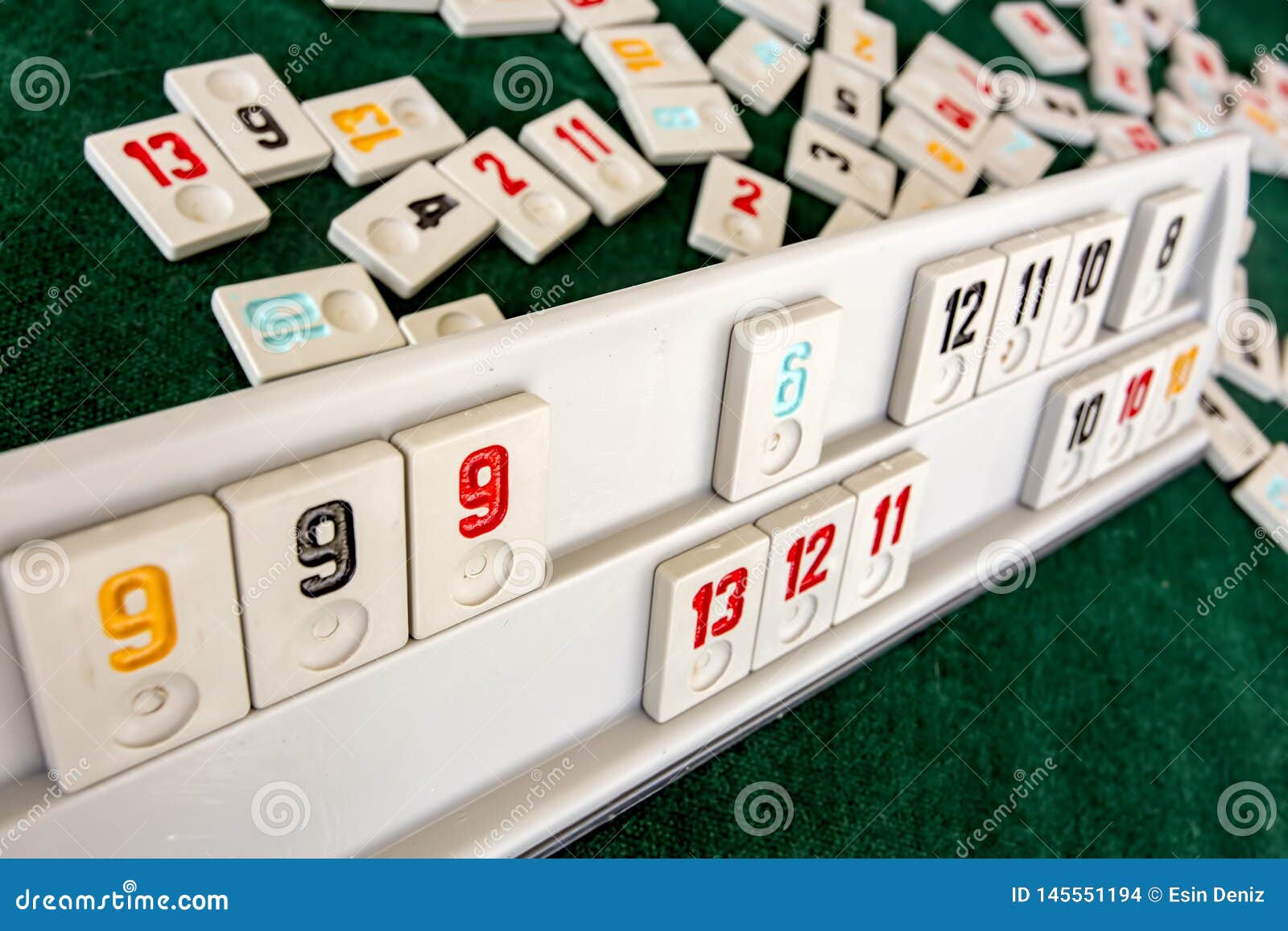 Set of Pieces of a Tabletop Game Called Okey Played Thought Turkey ...