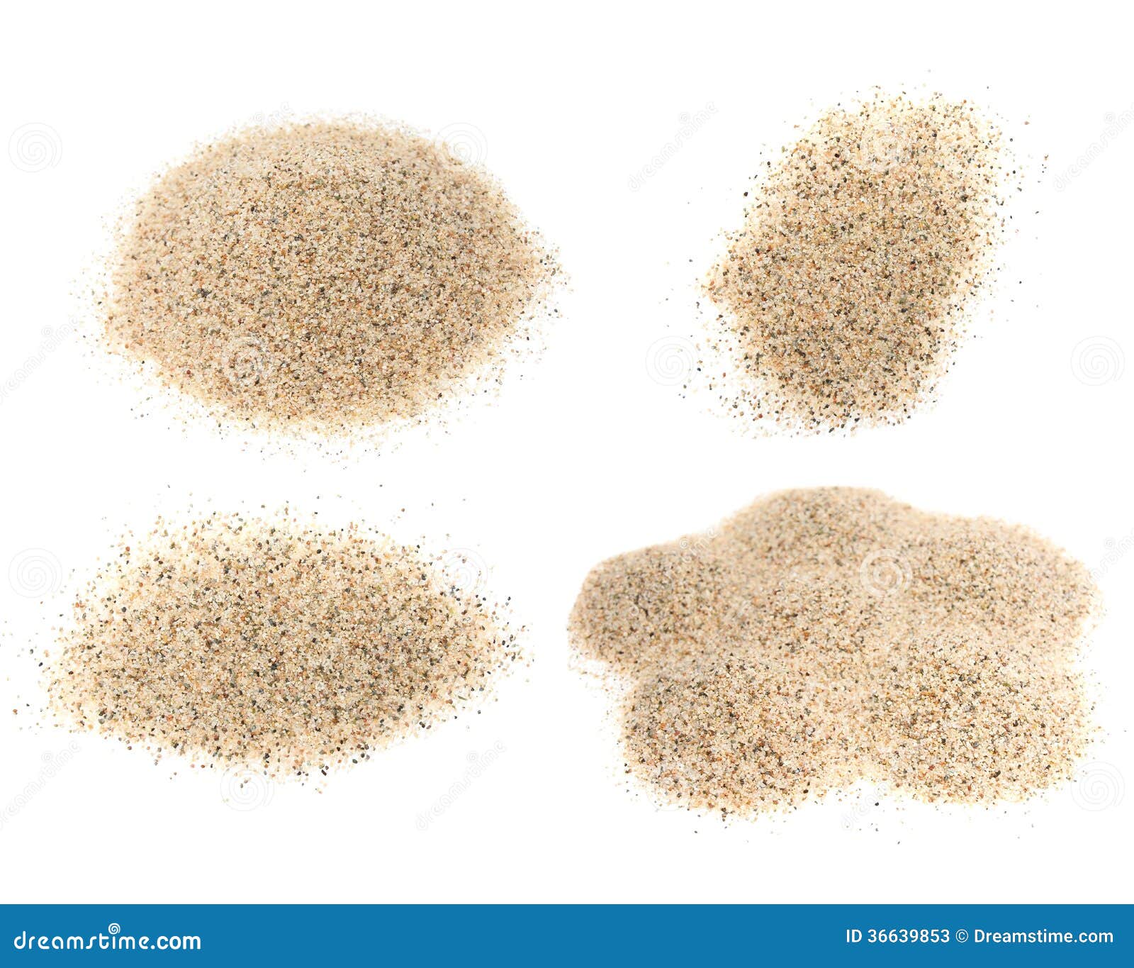 Set Pile Desert Sand Isolated Stock Image - Image of handful, heap ...