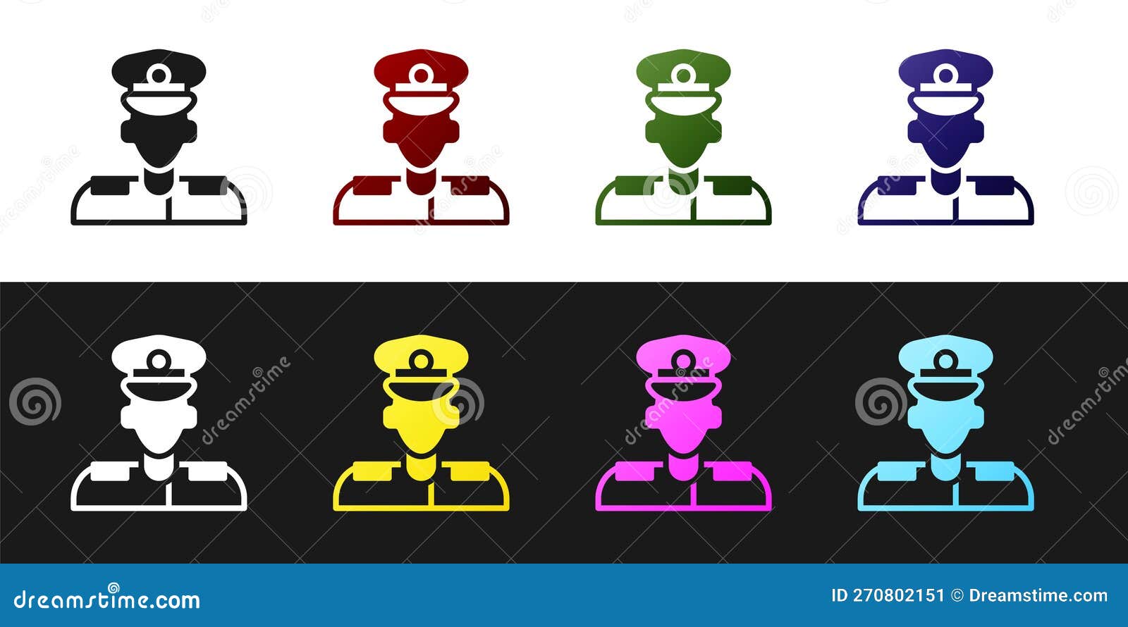 Pilot Icon. Monochrome Style Design From Professions Icon Collection ...