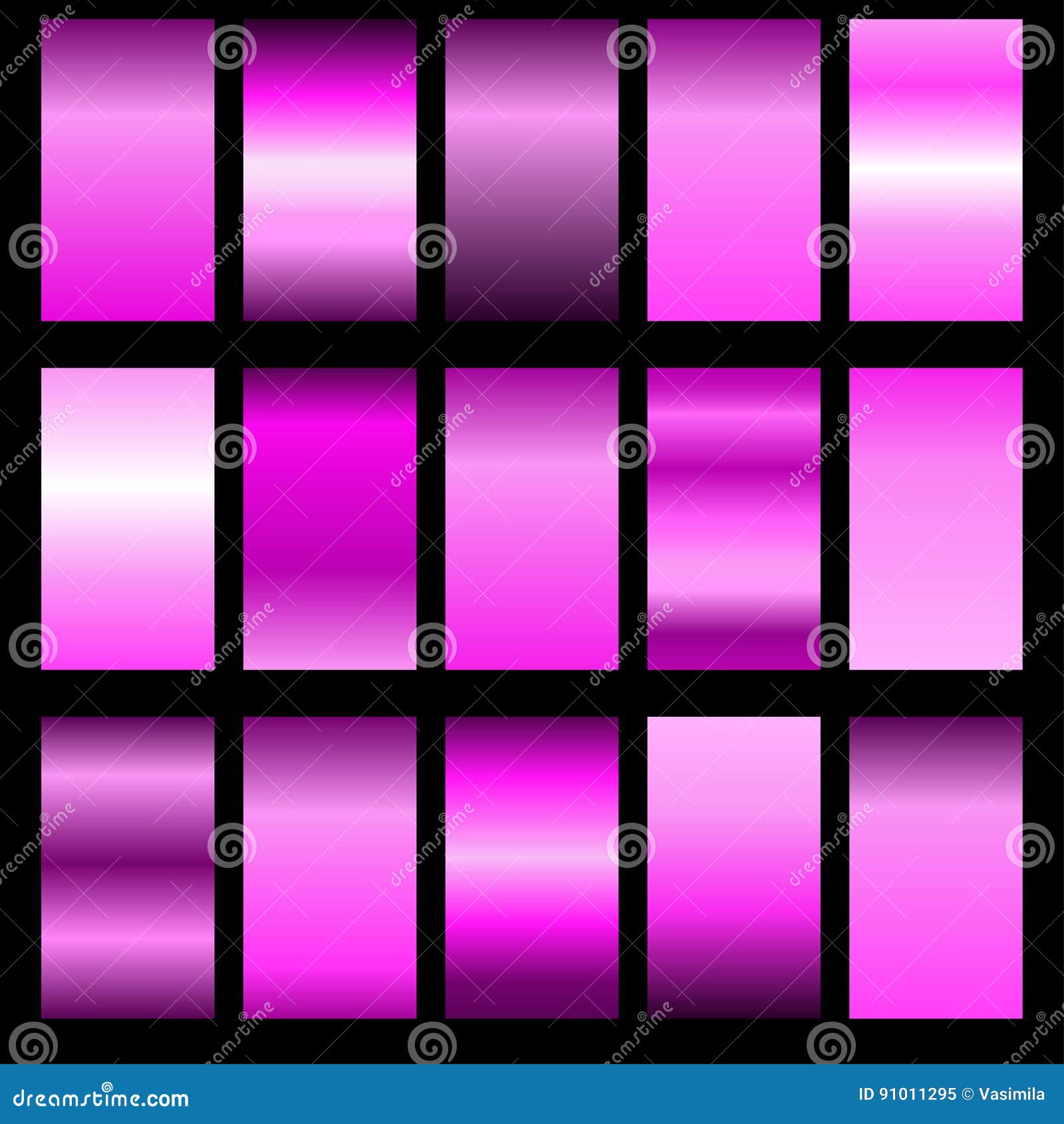 Set pink gradients stock vector. Illustration of background - 91011295