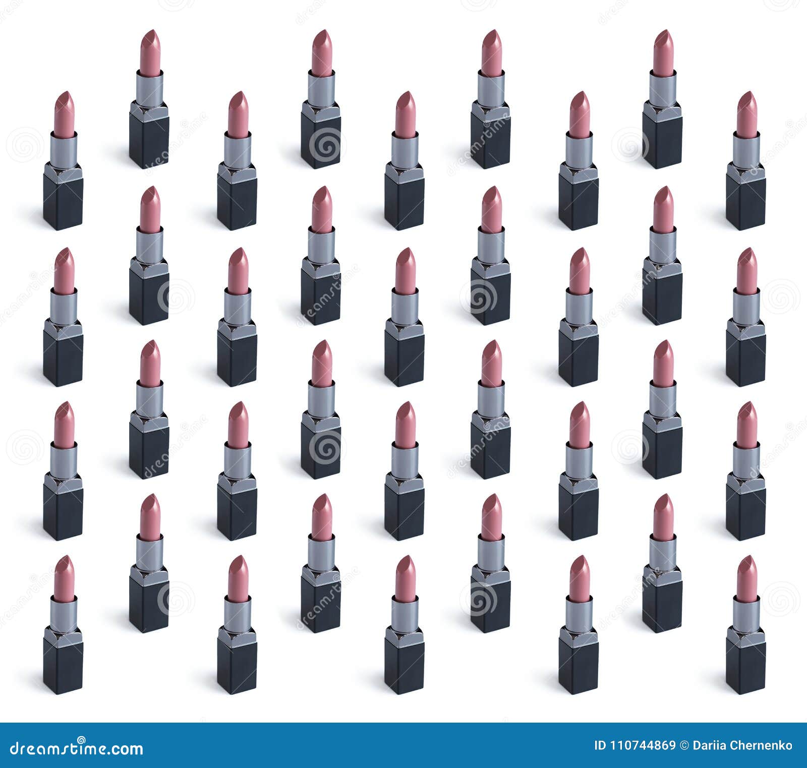 Set of pink lipstick stock illustration. Illustration of studio - 110744869