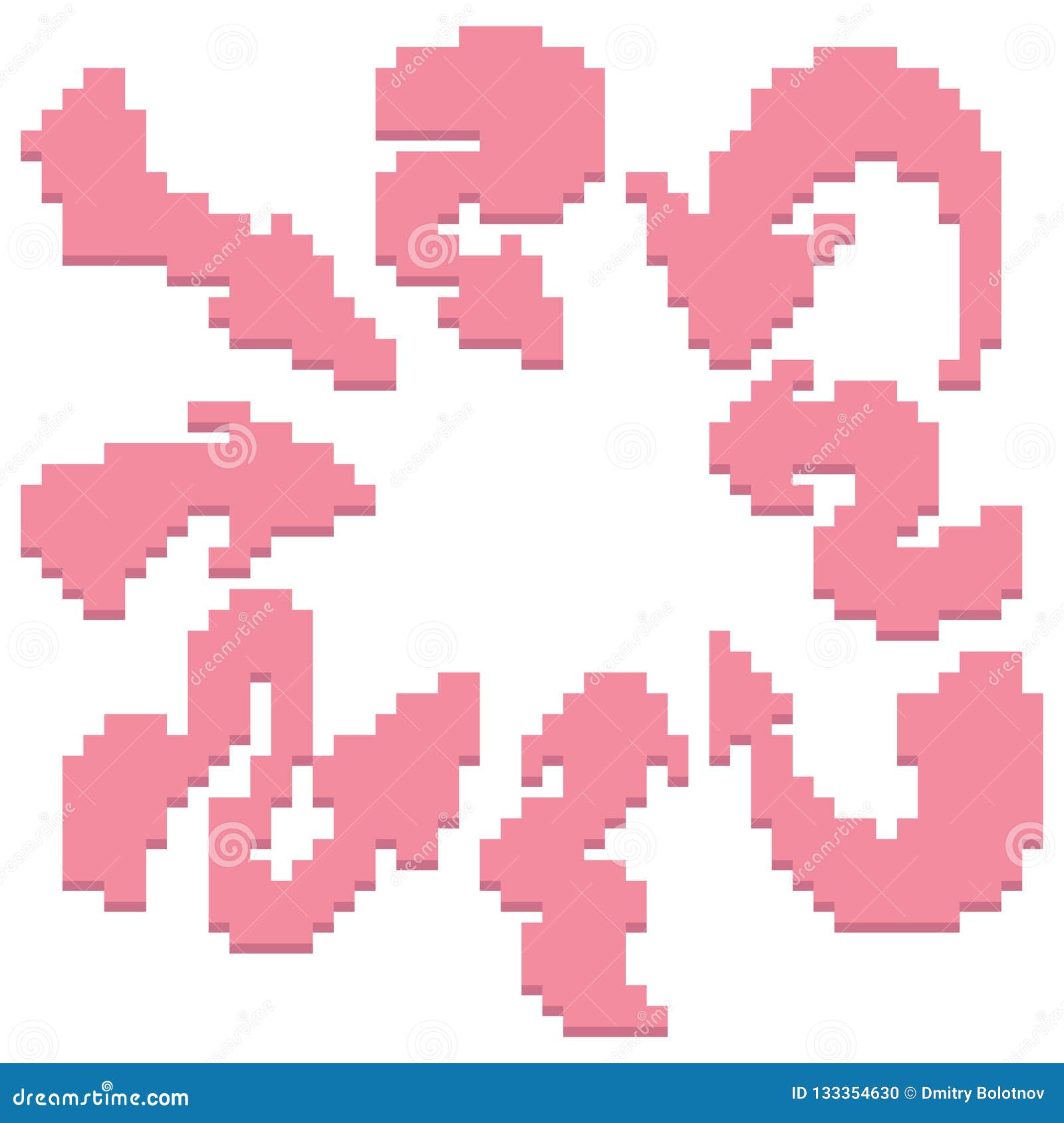 Pink Pixel 8 Bit Donut Wallpaper - High Res Background Stock Image ...