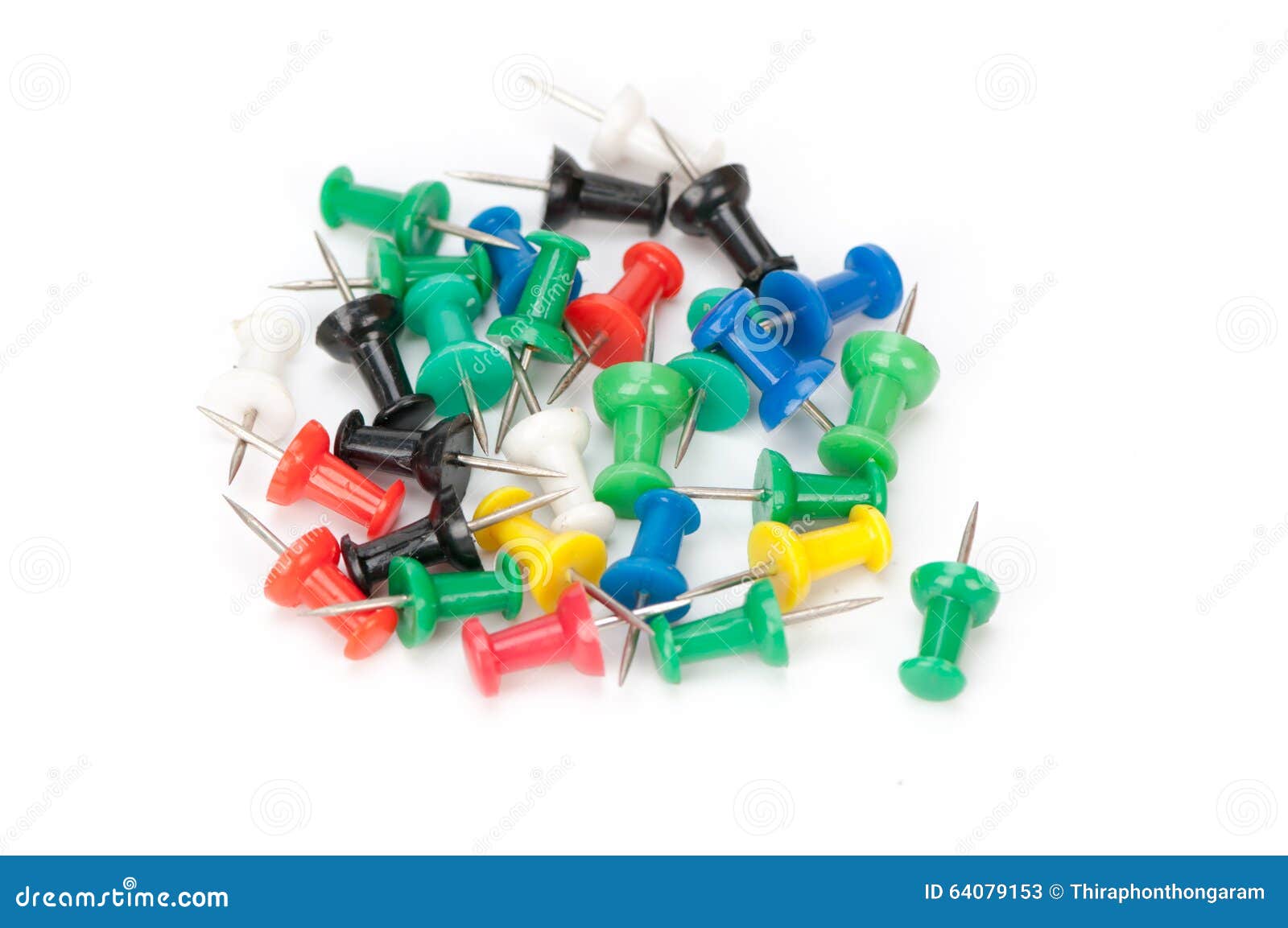 Set of pins stock image. Image of colorful, supply, yellow - 64079153