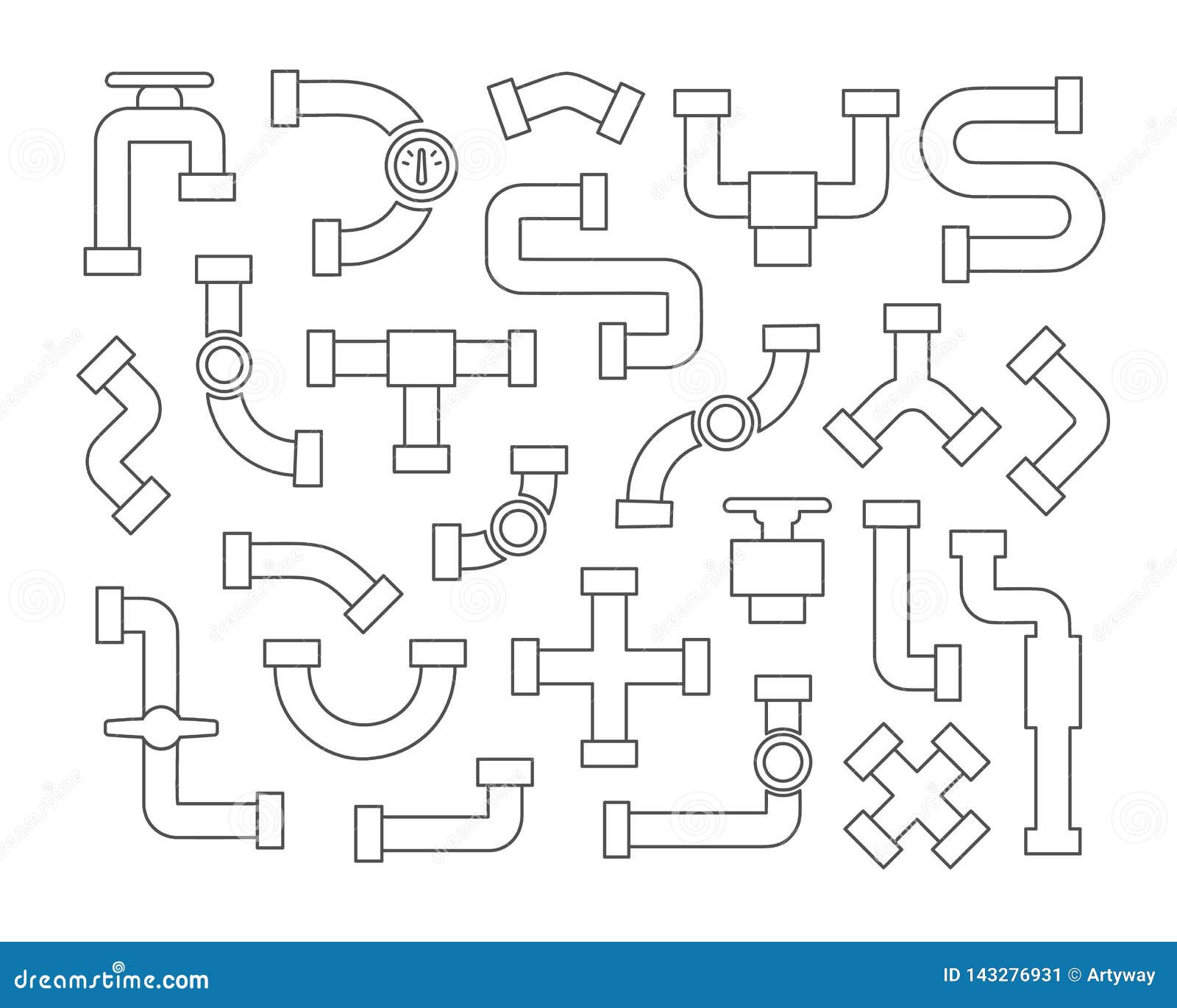 Pipeline Icons Set, Outline Style Cartoon Vector | CartoonDealer.com ... Pipeline Icons Set, Outline Style Cartoon Vector | CartoonDealer.com ...
