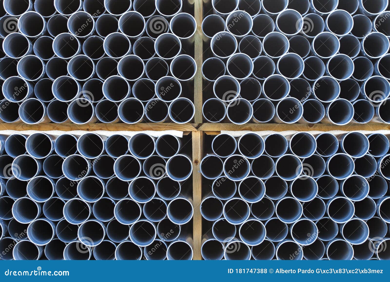 Set of Pipes Seen from the Front Stock Photo - Image of pipeline, group ...