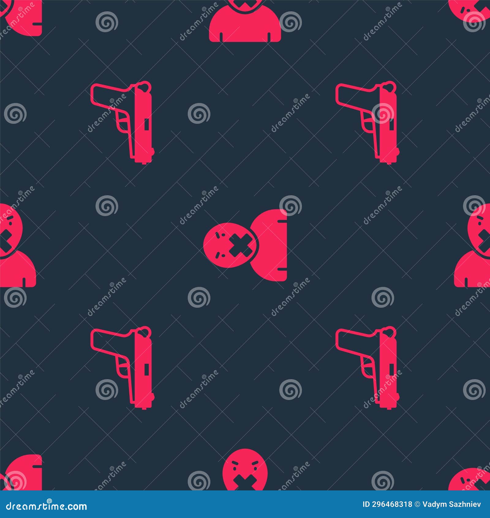 Set Censor And Freedom Of Speech, Pistol Gun, Lying Burning Tires ...