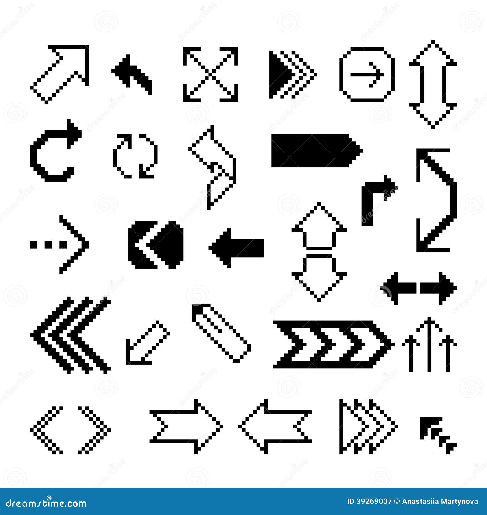 Set Pixel Arrow Cursor, Arrow, Open Book, Protractor Grid, Ruler And ...