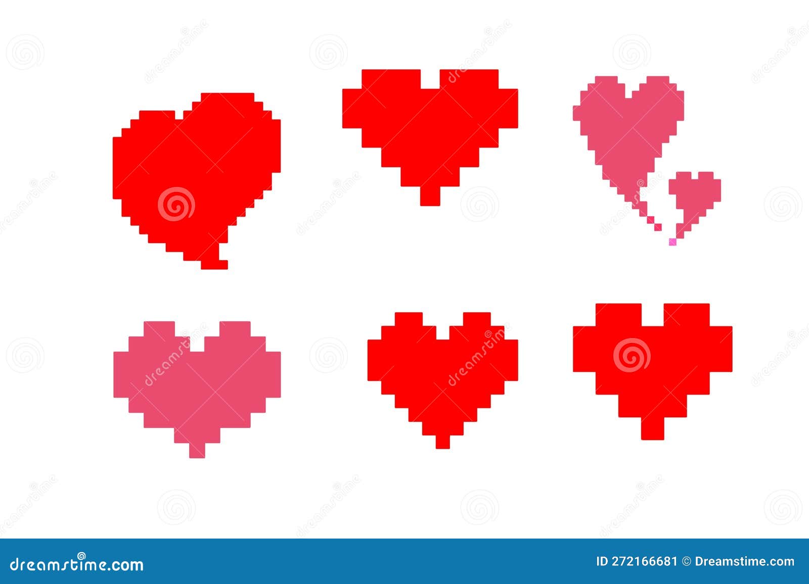 Set Pixel Hearts For Game, Tic Tac Toe, Board Of Checkers, Rubik Cube ...