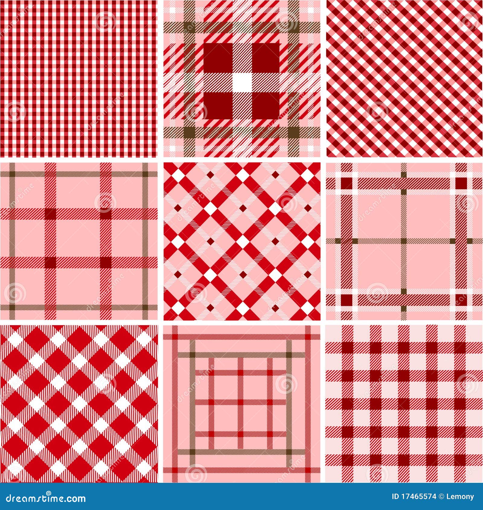 Set of plaid patterns stock vector. Illustration of brown - 17465574