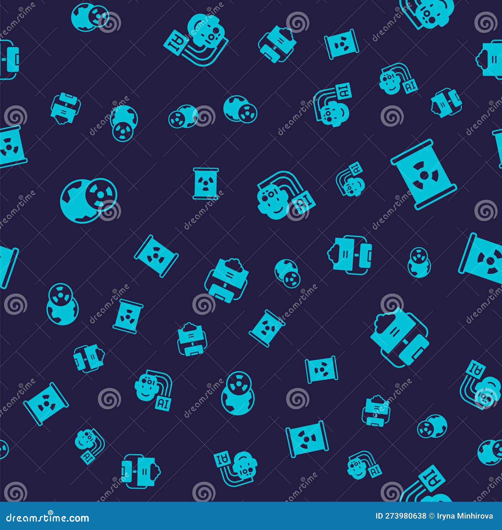 Set Planet Earth And Radiation, Radioactive Waste In Barrel, Humanoid ...