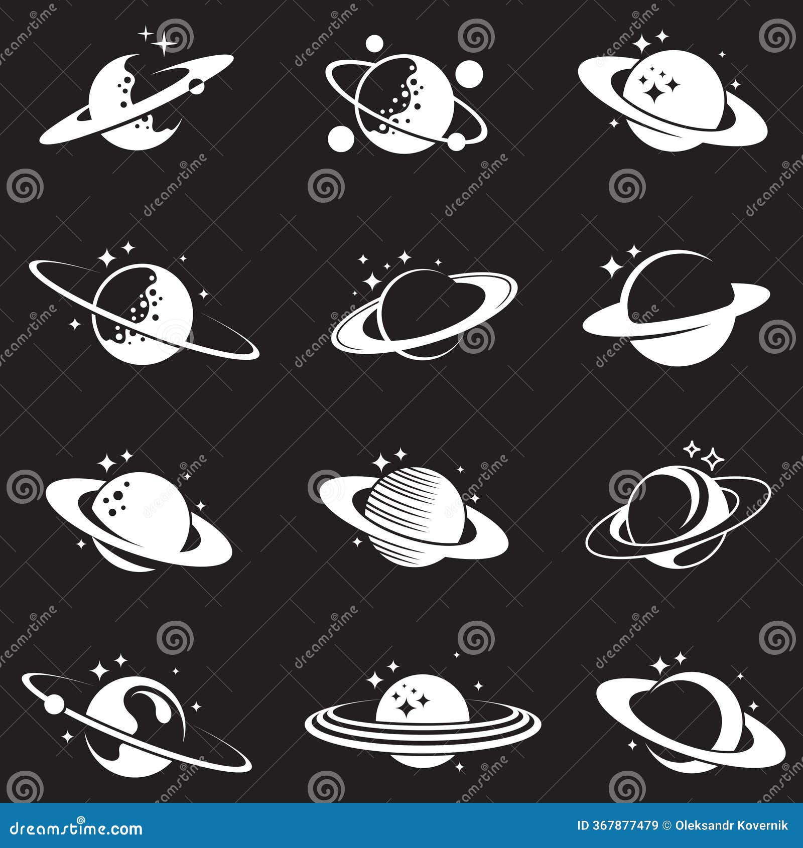 A Sad Planet Saturn Vector Or Color Illustration | CartoonDealer.com ...