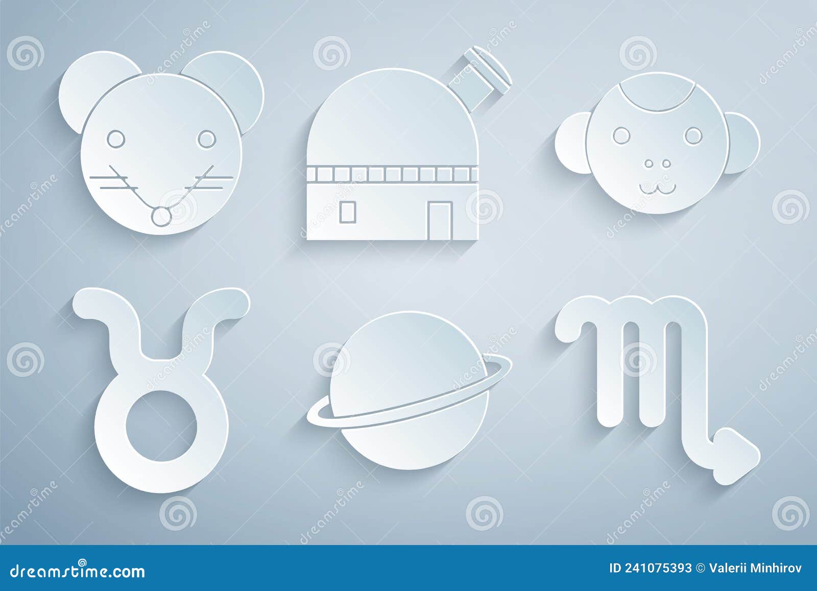 Set Planet Saturn, Monkey Zodiac, Taurus, Scorpio, Astronomical ...