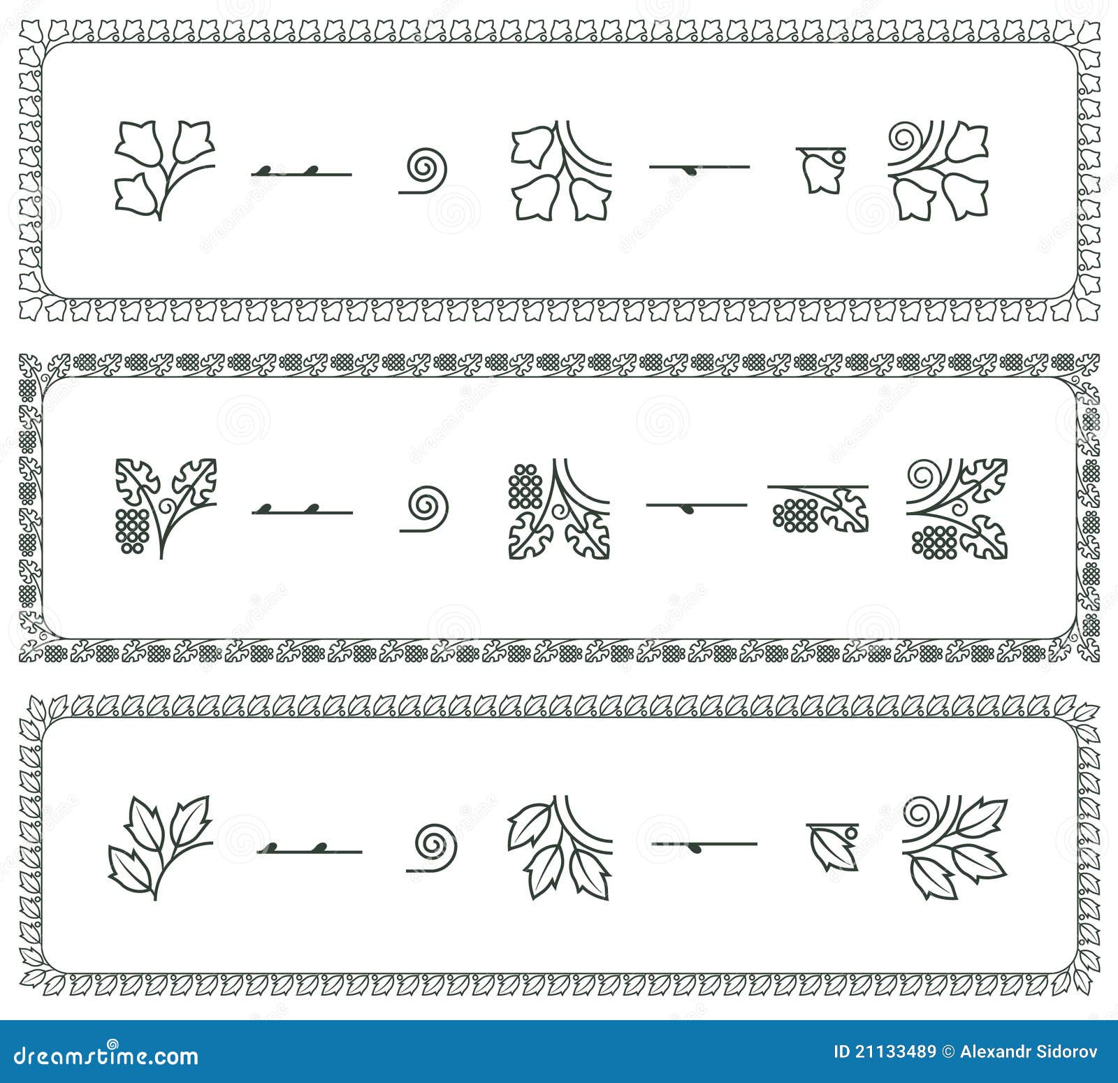 Set of plant elements stock vector. Illustration of plant - 21133489