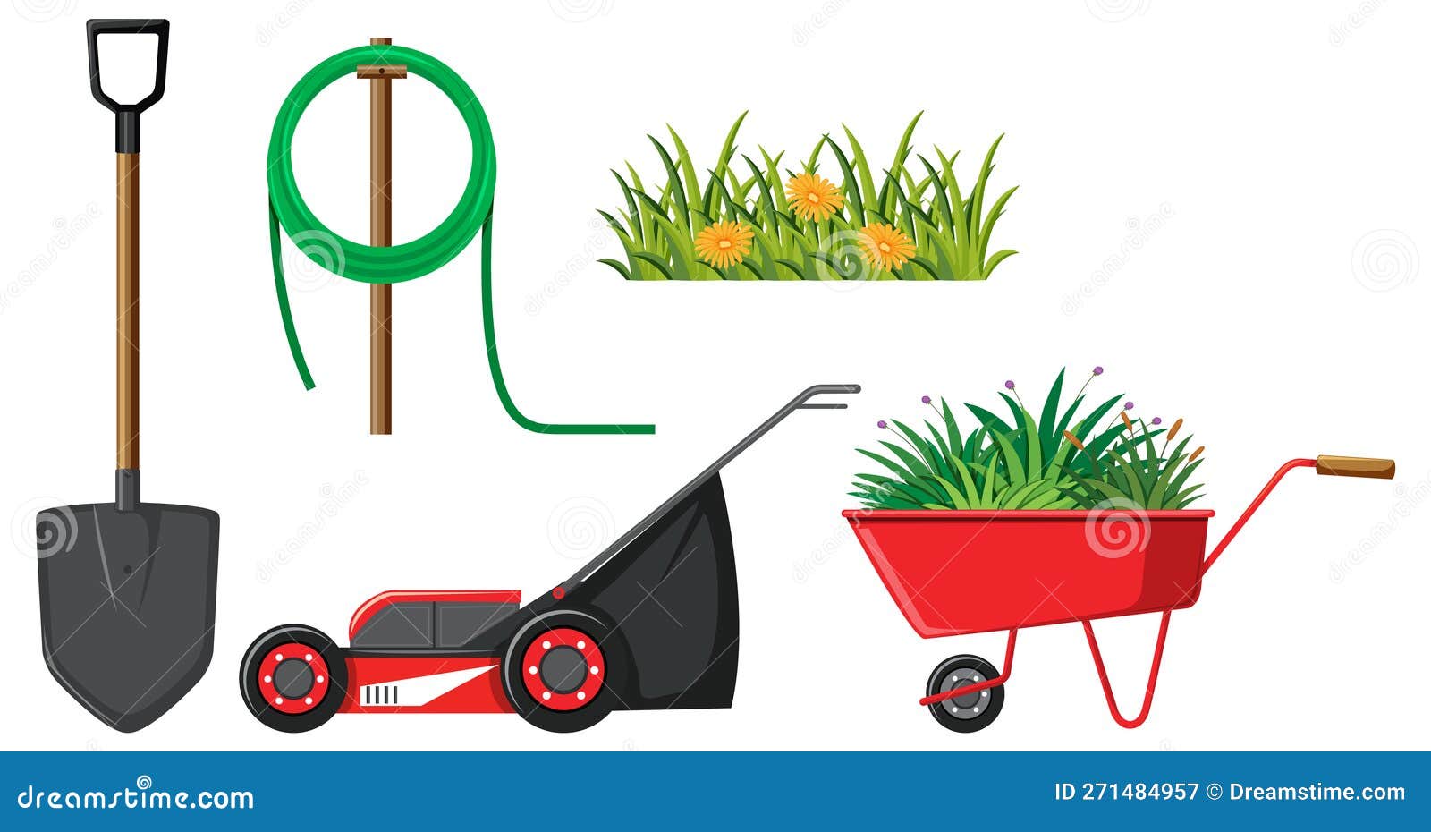 Set of Plant and Gardening Tools and Equipment Stock Vector ...